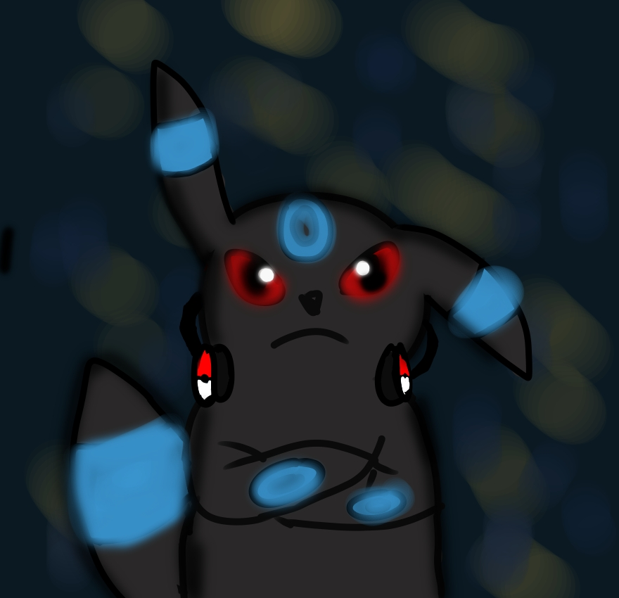 Grumpy Umbreon Umbporeon - Illustrations ART street