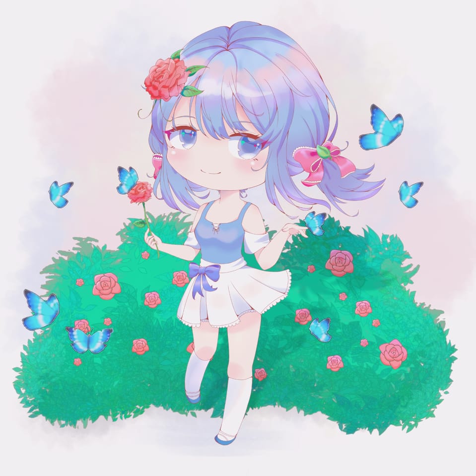 Anime Flower Girl Chibi