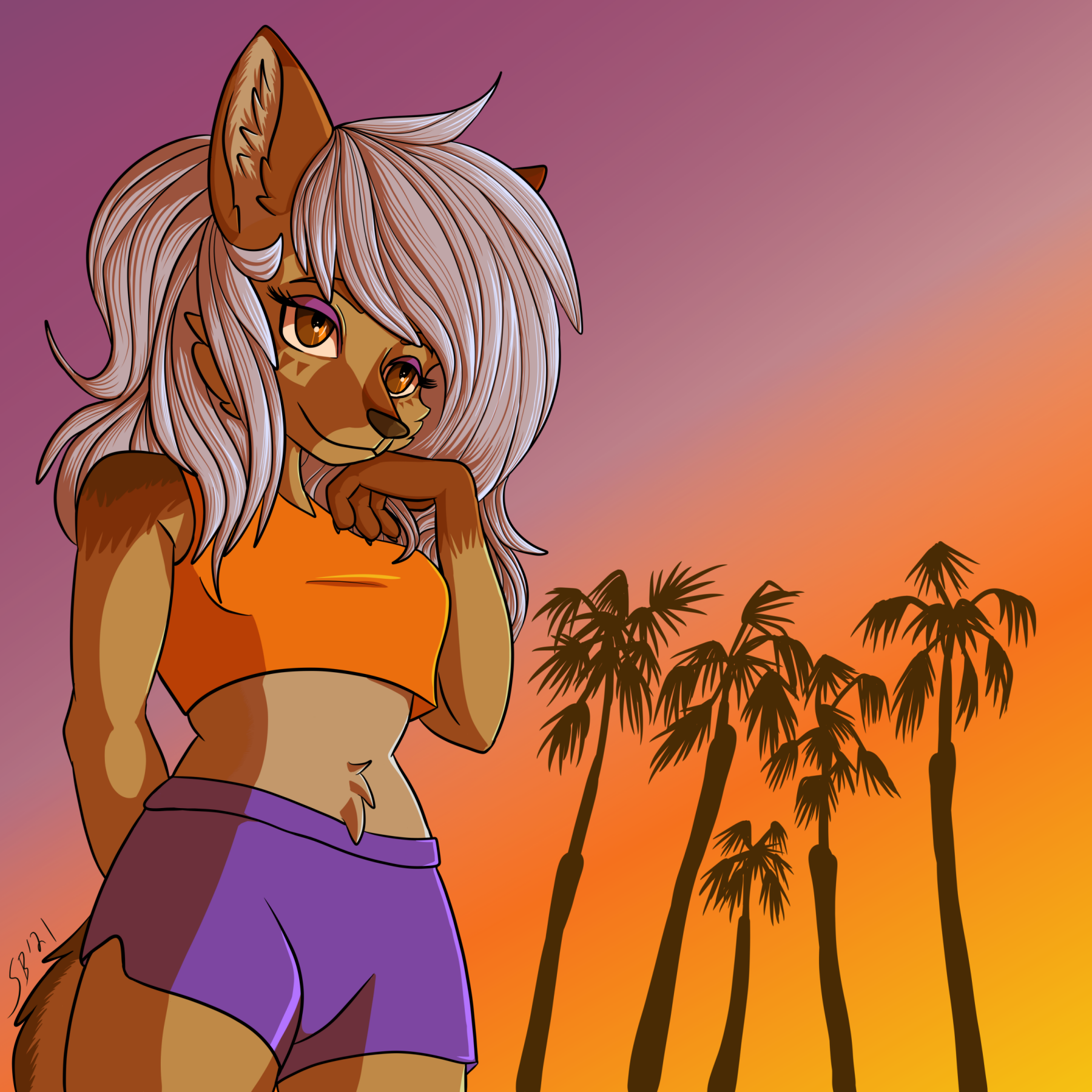 Summer sunset Sagebrush Sagebrush - Illustrations ART street