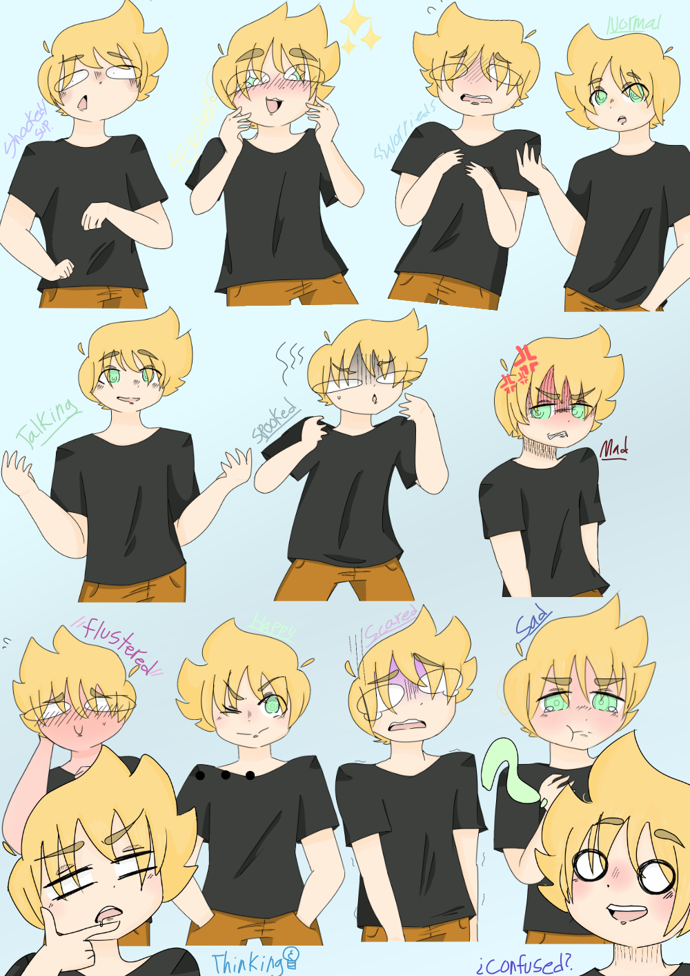 Different emotions~(.