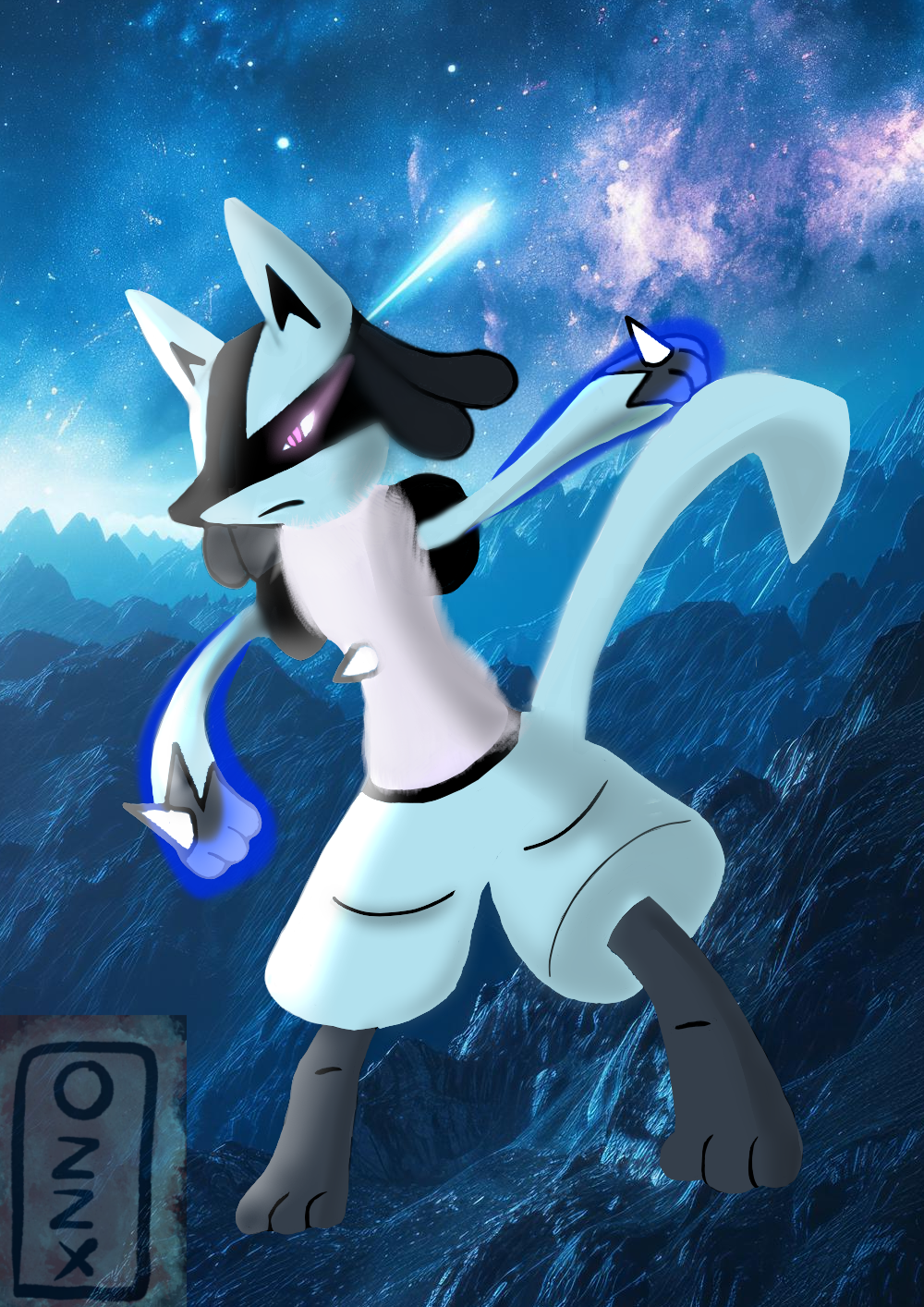 Lucario (White skin) Ozzx - Illustrations ART street