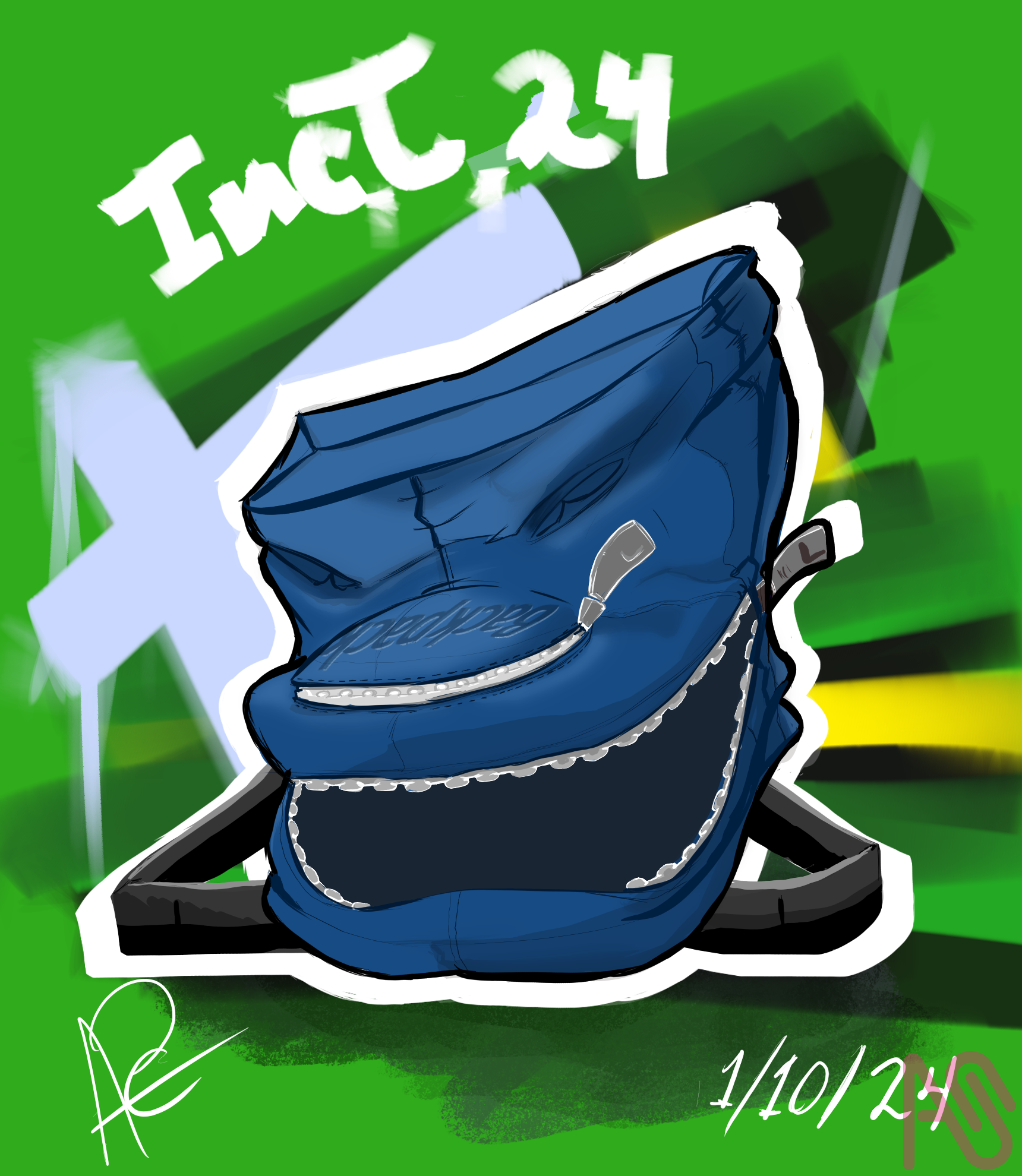 InkTober.1.- Backpack alan PC. - Illustrations ART street