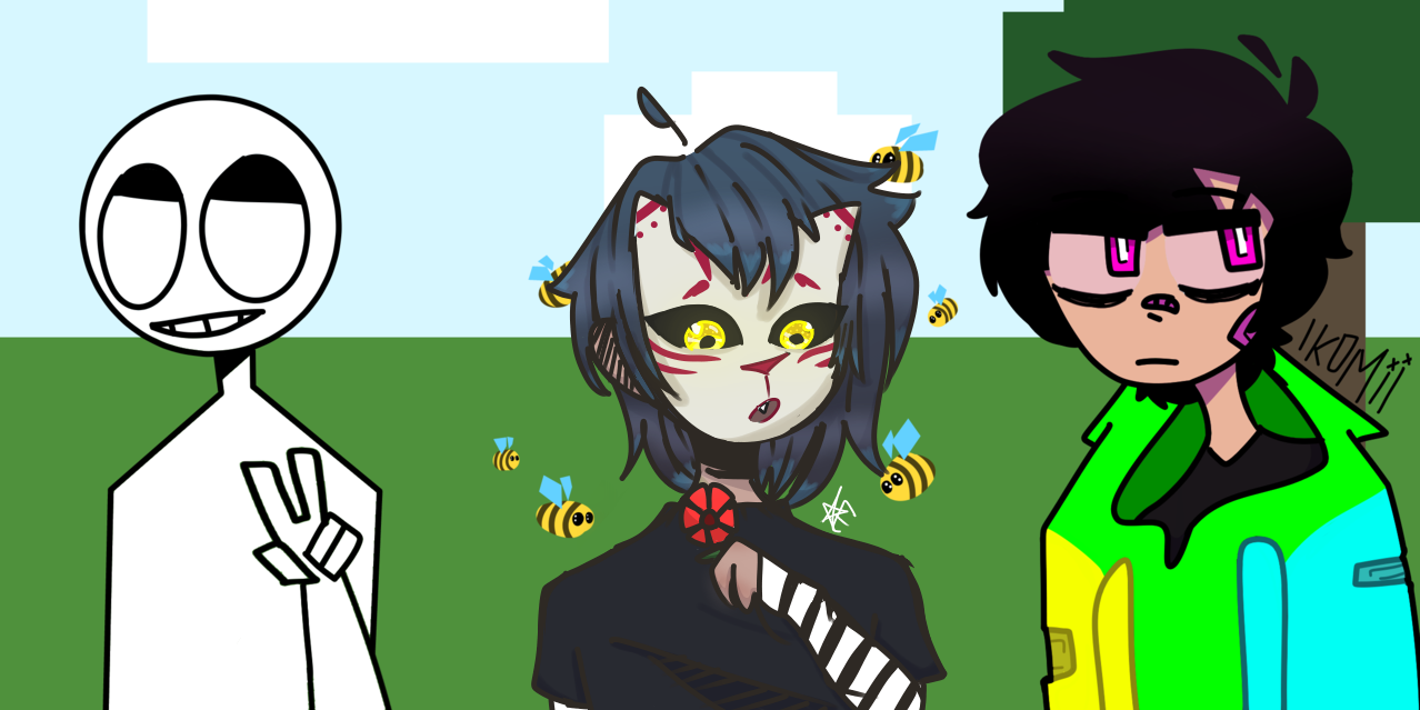 Collab with ikomii 👀💕💕 the hand i-💀💀 a_coffee𓆏 - Illustrations ART street