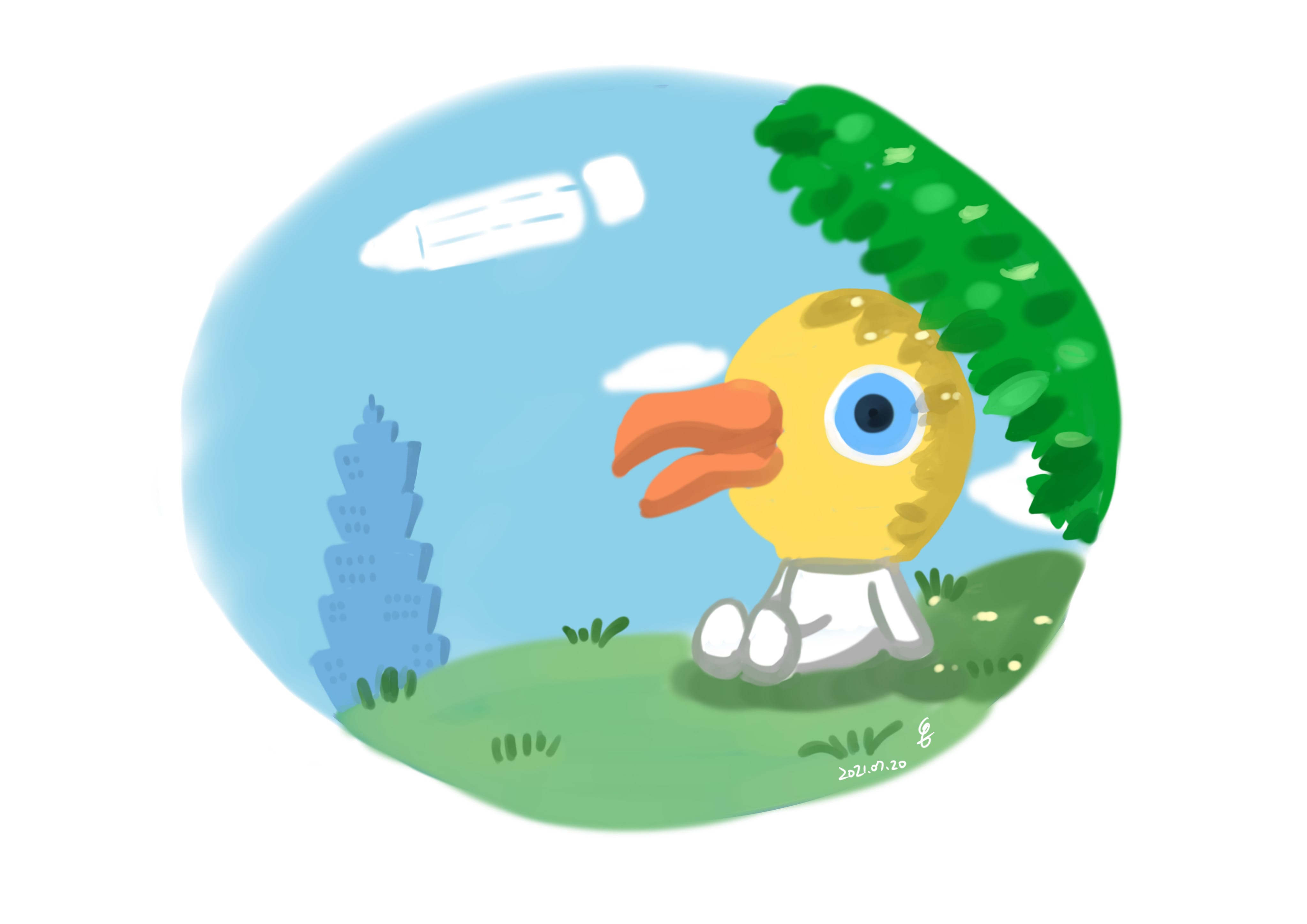 退職鳥人 Rui - Illustrations ART street