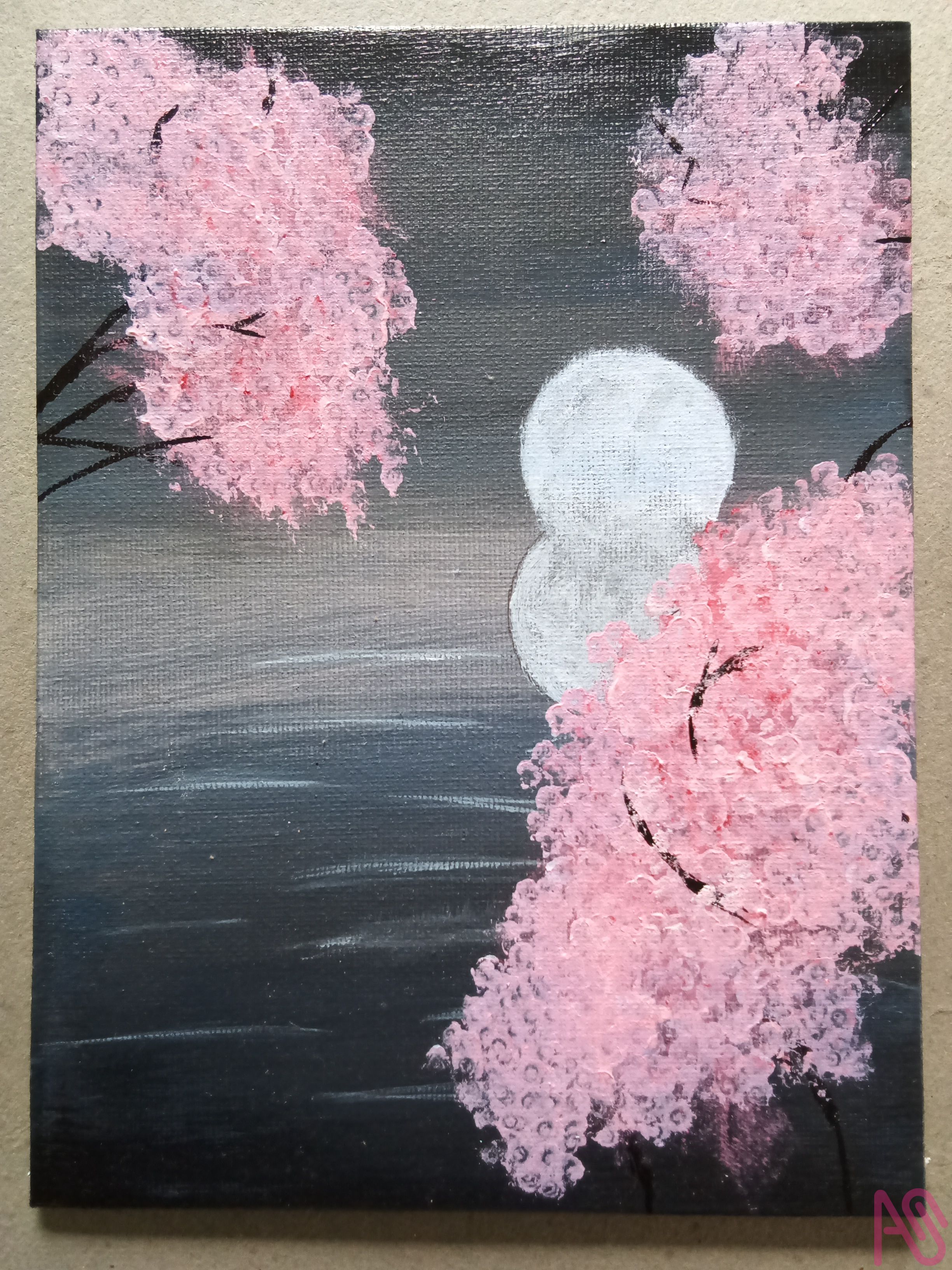 Cherry Blossoms in Blue radish - Illustrations ART street