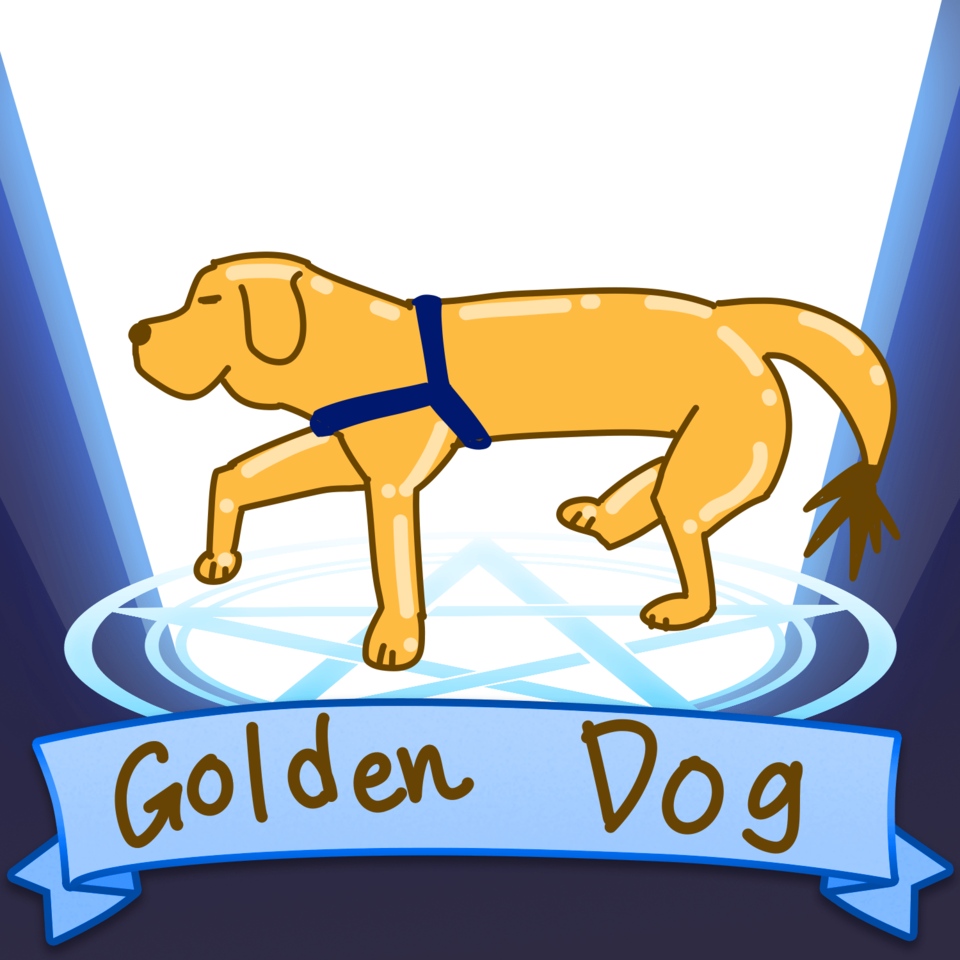 Golden Dog qu45689 - Illustrations ART street