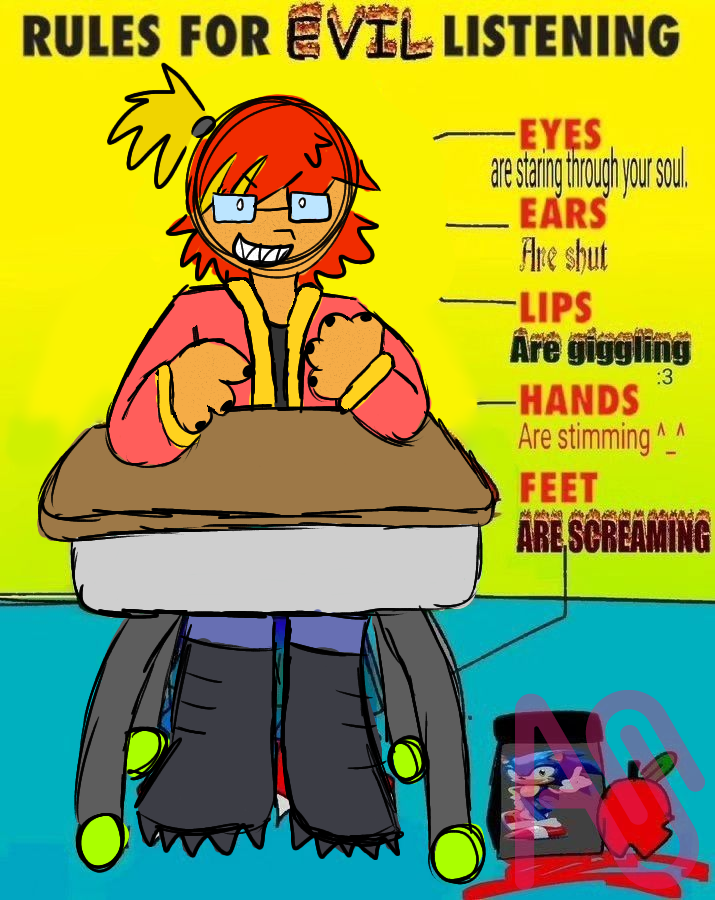 Evil listening 😼😼😼😼😼😼 M0D1Y_IN_PINK - Illustrations ART street
