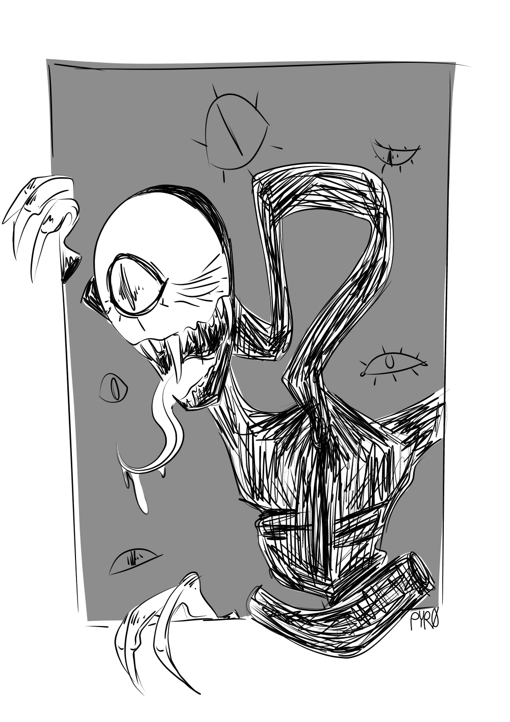 A nightmare creature nomadic-ink - Illustrations ART street