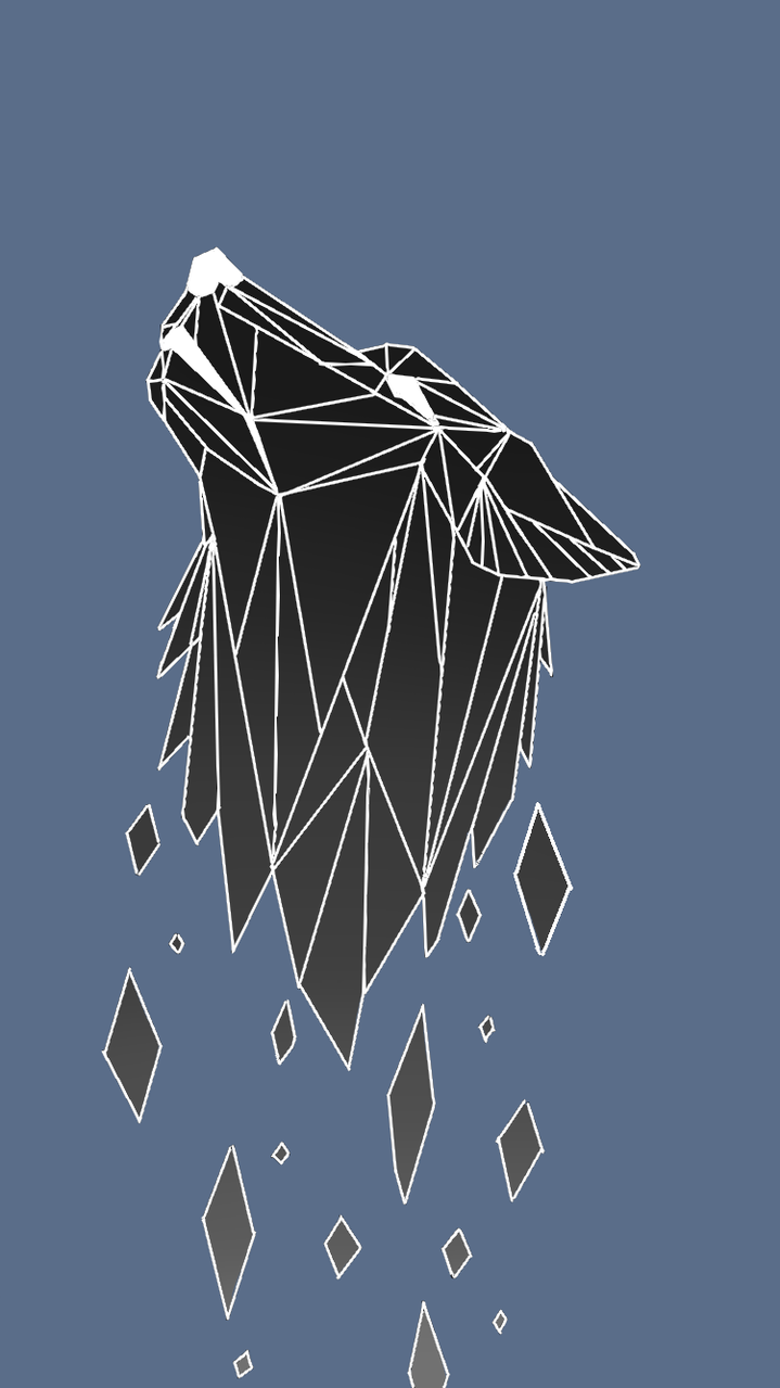 Geometric Wolf PrincessH8828 - Illustrations ART street