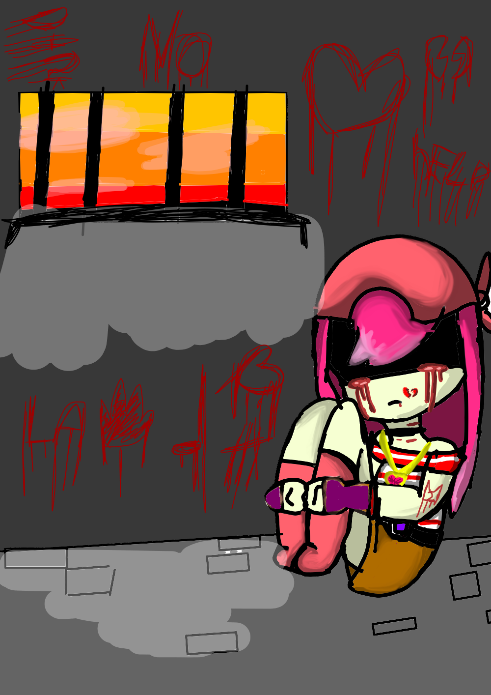 mi pesadilla foxal ninja fnaf 😸 - Illustrations ART street