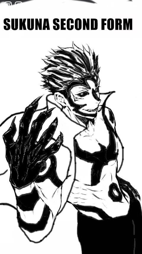 Sukuna second form Yuri Black Zero - Illustrations ART street