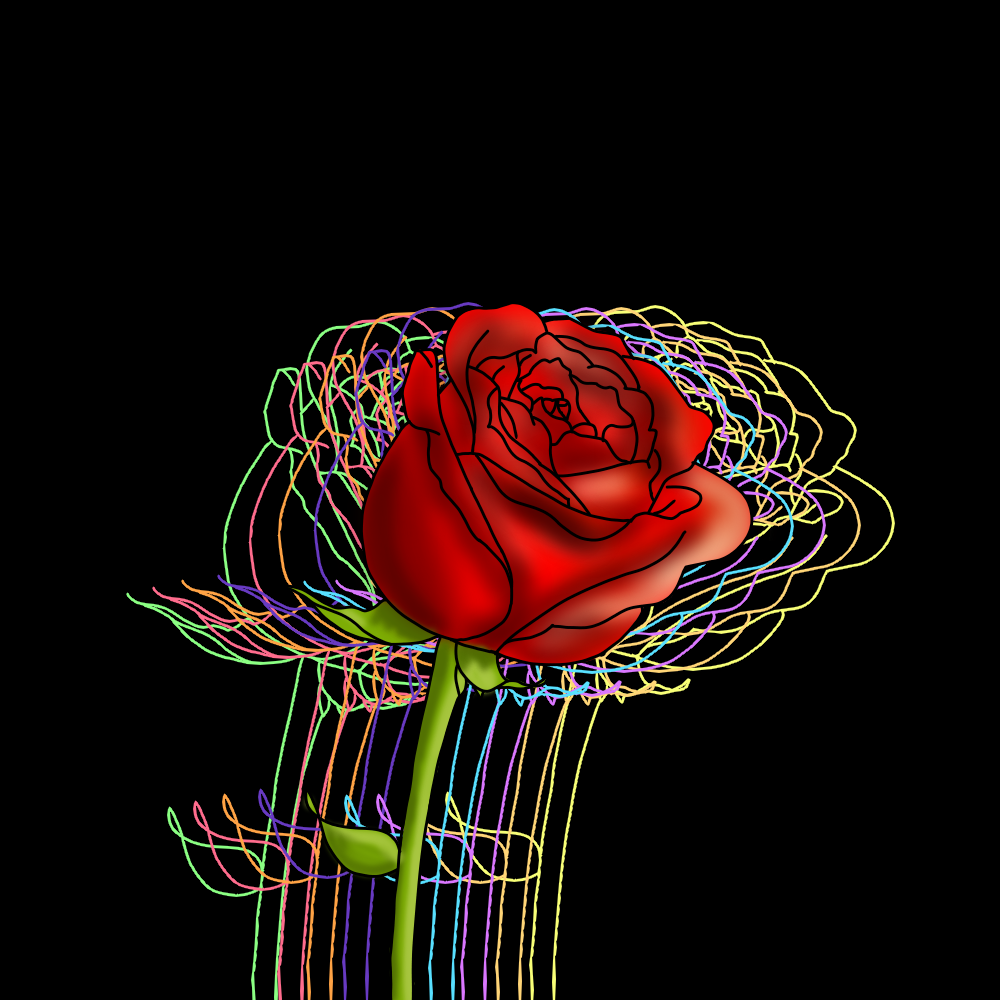 Abstract Rose Ocean the Seawing - Illustrations ART street