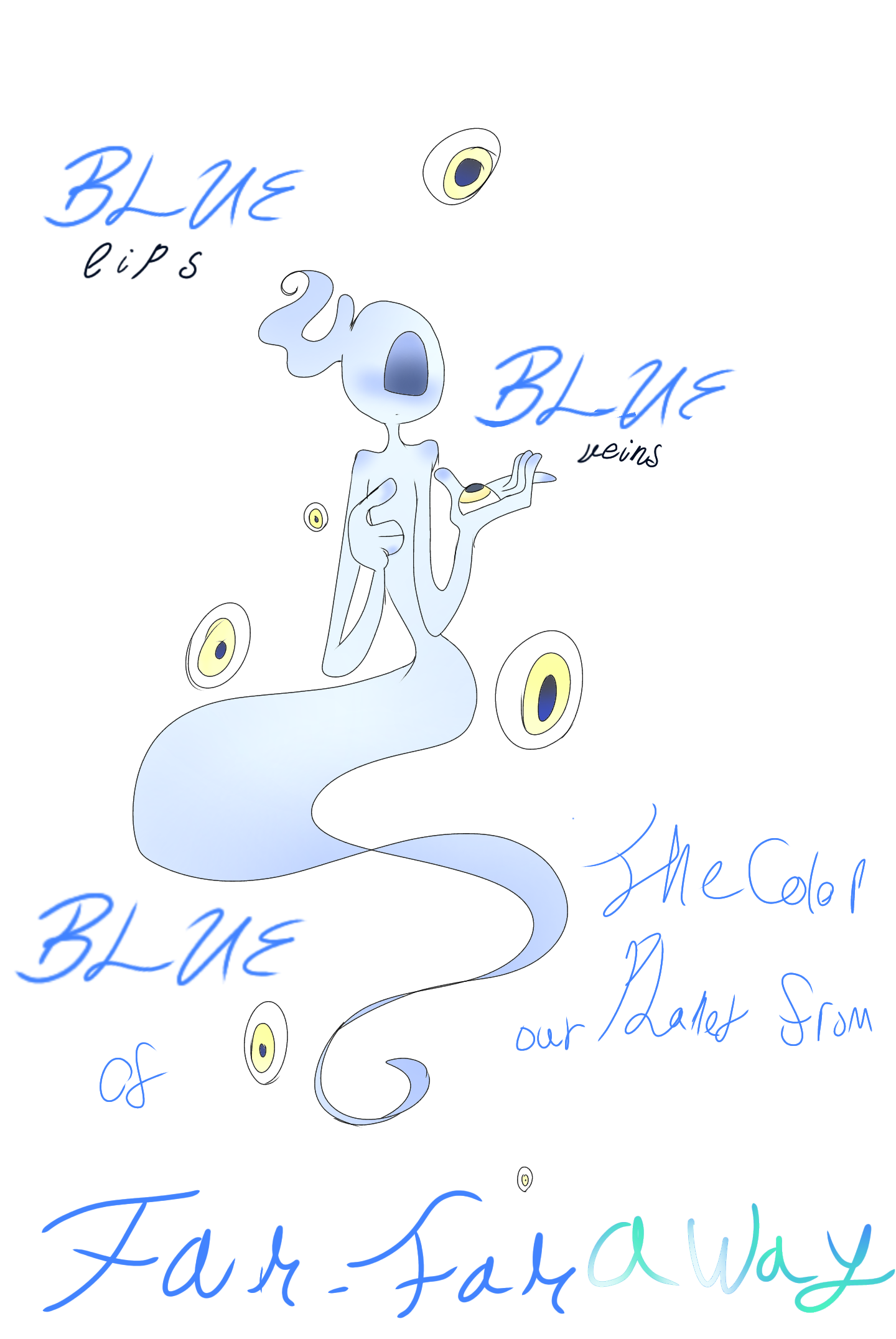 Blue ghosts Radio imp - Illustrations ART street