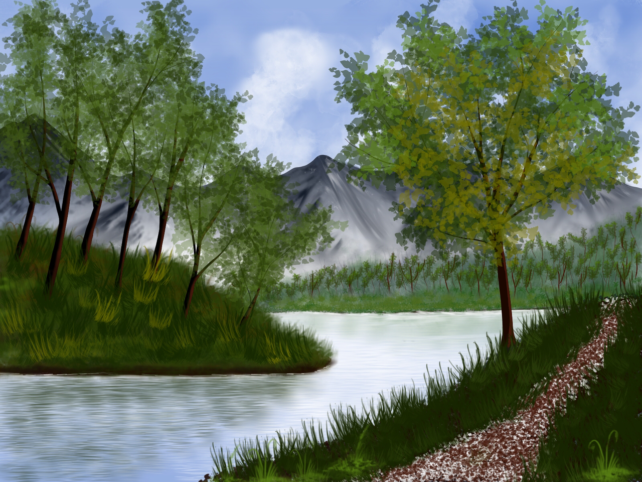 little pathway Tudge - Illustrations ART street