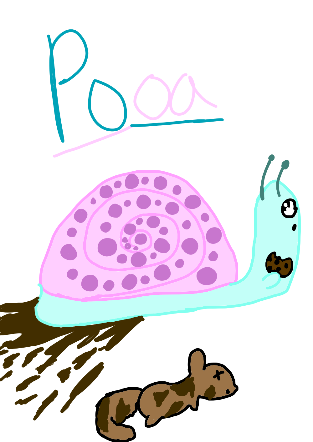Pooa the Snail Redwillow098 - 插畫 ART street