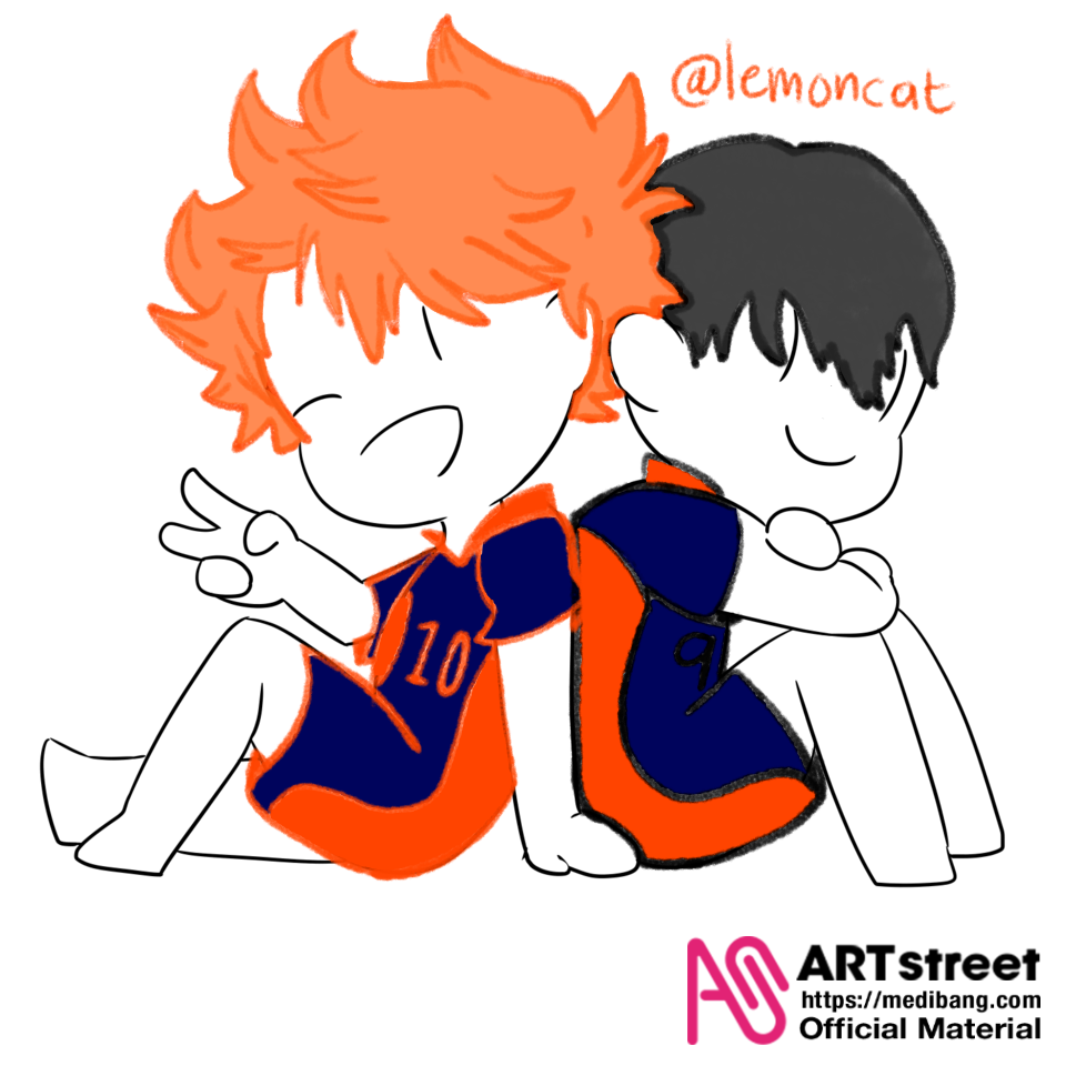 Shoyo Hinata And Tobio Kageyama Lemoncat 插图 Art Street