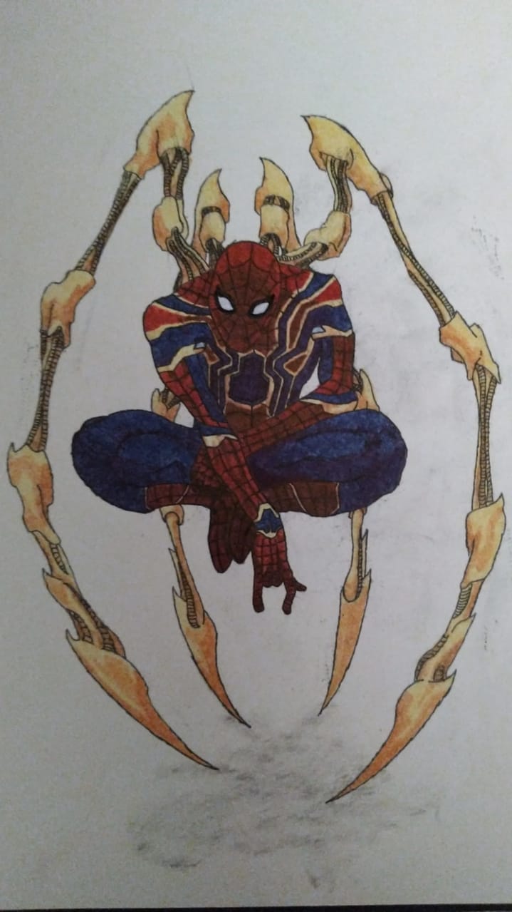Iron Spider Man Drawings