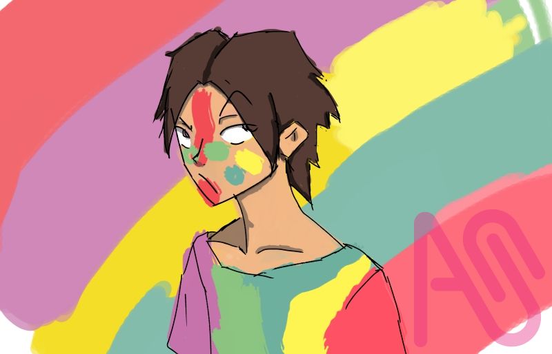 A painted Guy. FEES - 插图 ART street