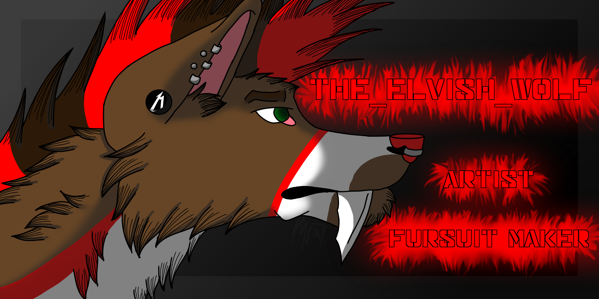 Furry Network Banner The Elvish Wolf - 插图 ART street