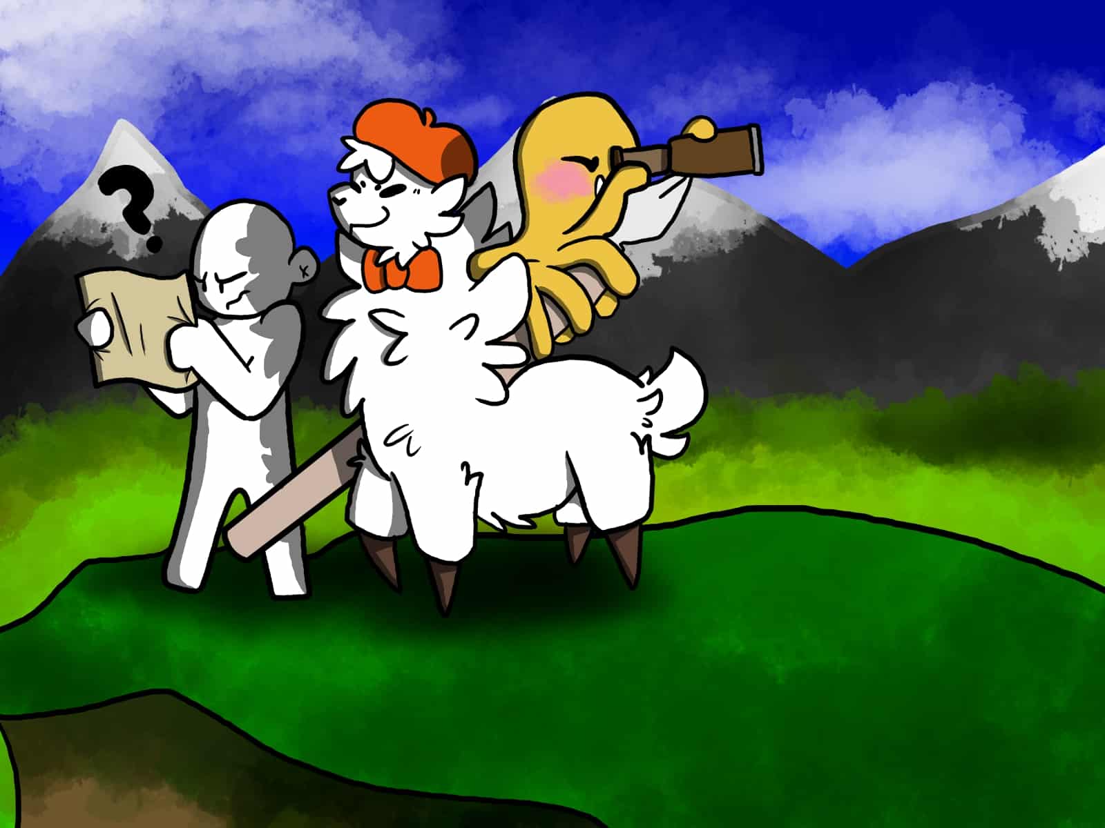 Cloud Alpaca ;3 ScribbleWolfe - Illustrations ART street