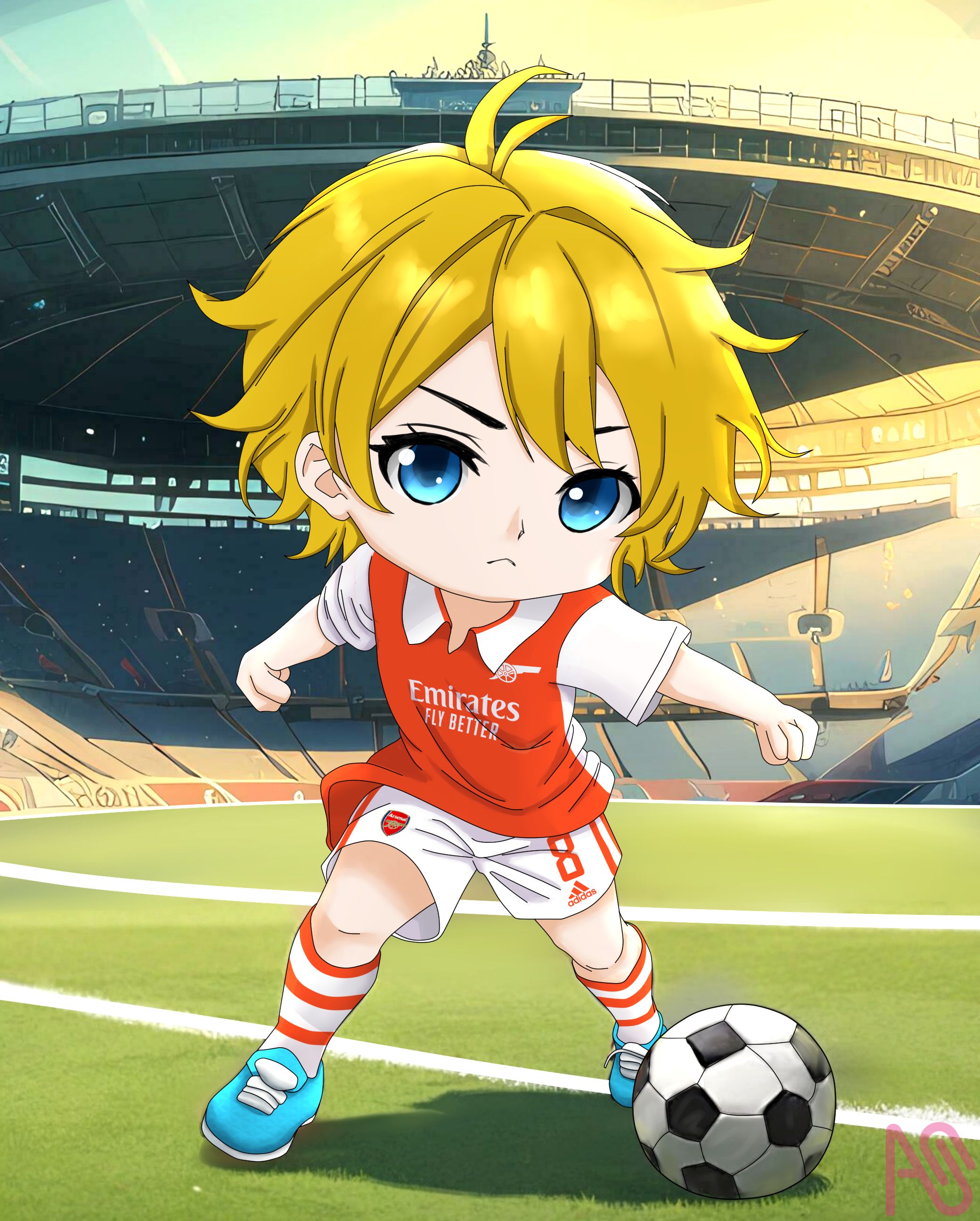 Martin Ødegaard Chibi juna21 - Illustrations ART street