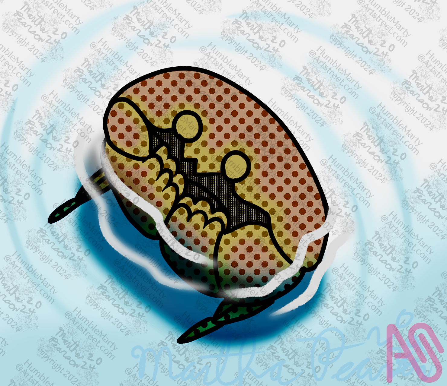 Smooth Box Crab HumbleMarty - Illustrations ART street