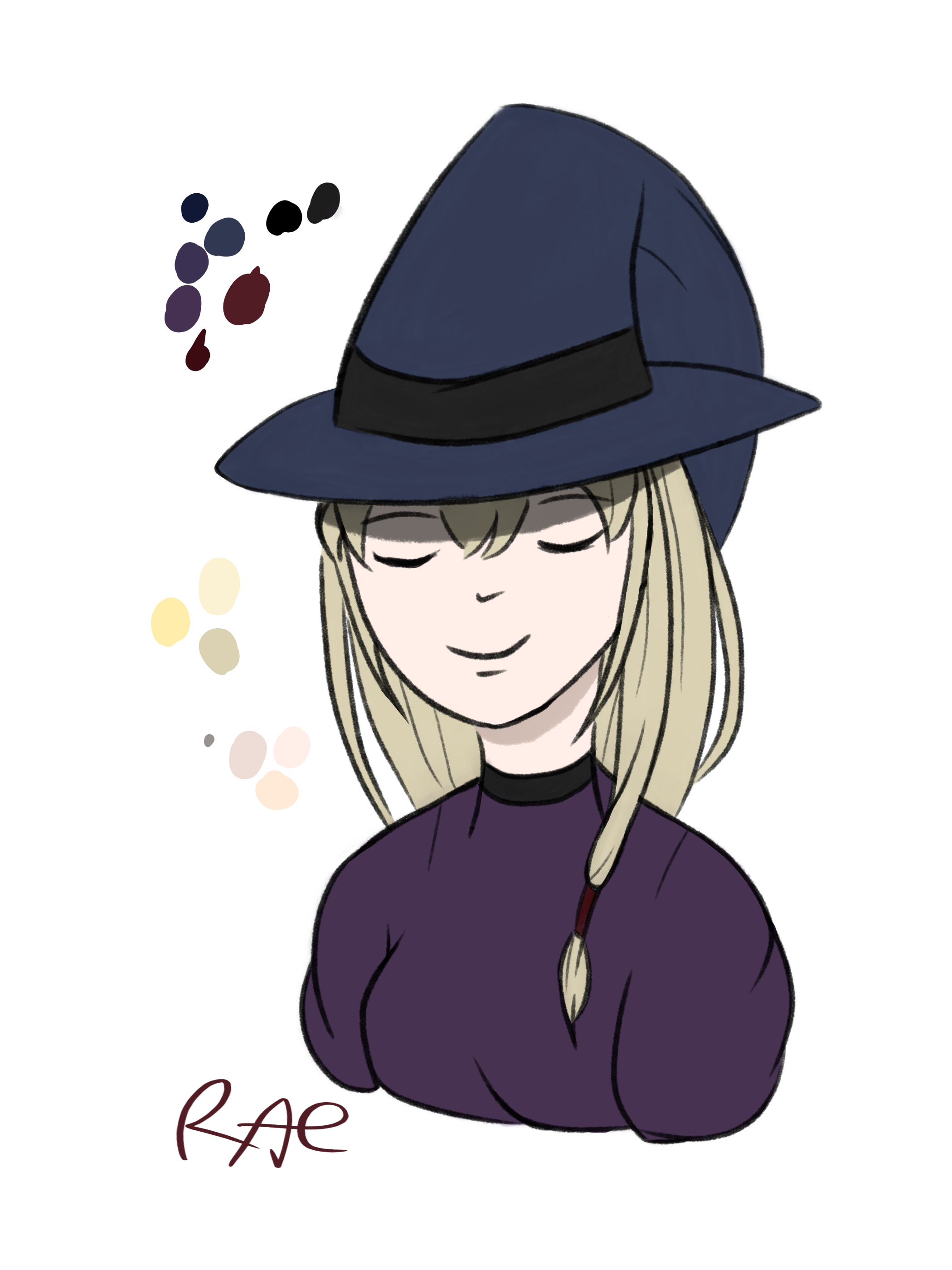 sketching/coloring practice Eila - Illustrations ART street