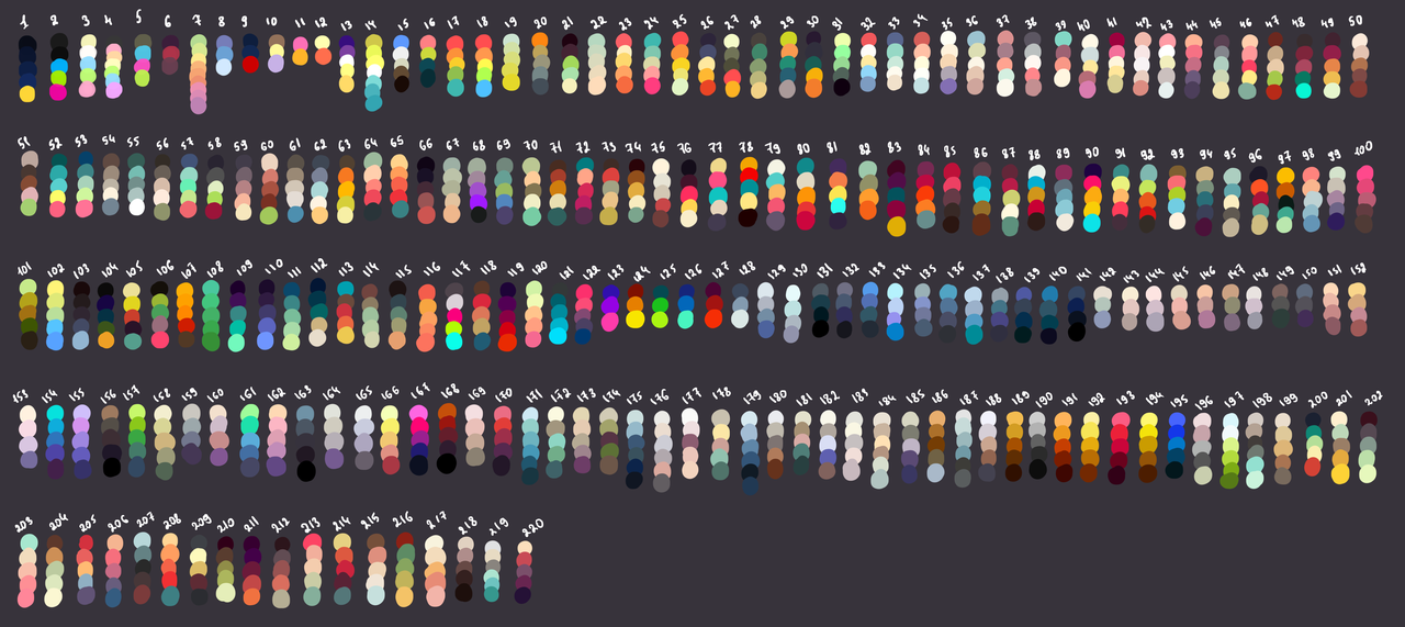 Color Palette Pixel Art only 5 For Now Big Yeen Illustrations ART color-palette-pixel-art-only-5-for-now-big-yeen-illustrations-art