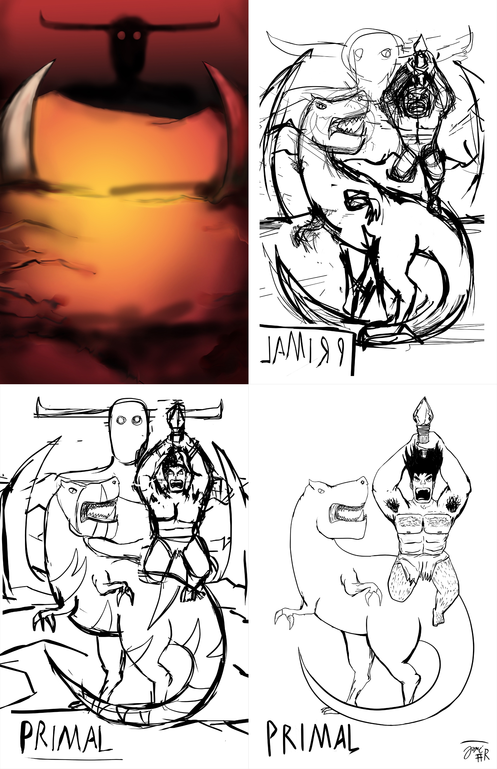 PRIMAL_FANART_PROCESS JORO RAKUGAKI - 插畫 ART street