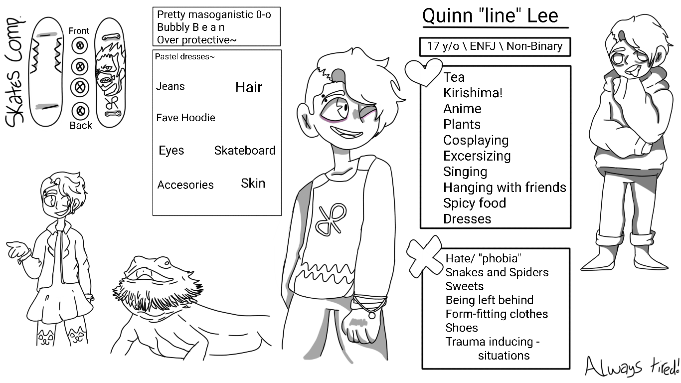 Quinn Ref sheet ᴍᴏᴅᴇ-ꜱᴇɴᴘᴀɪ© - 插图 ART street