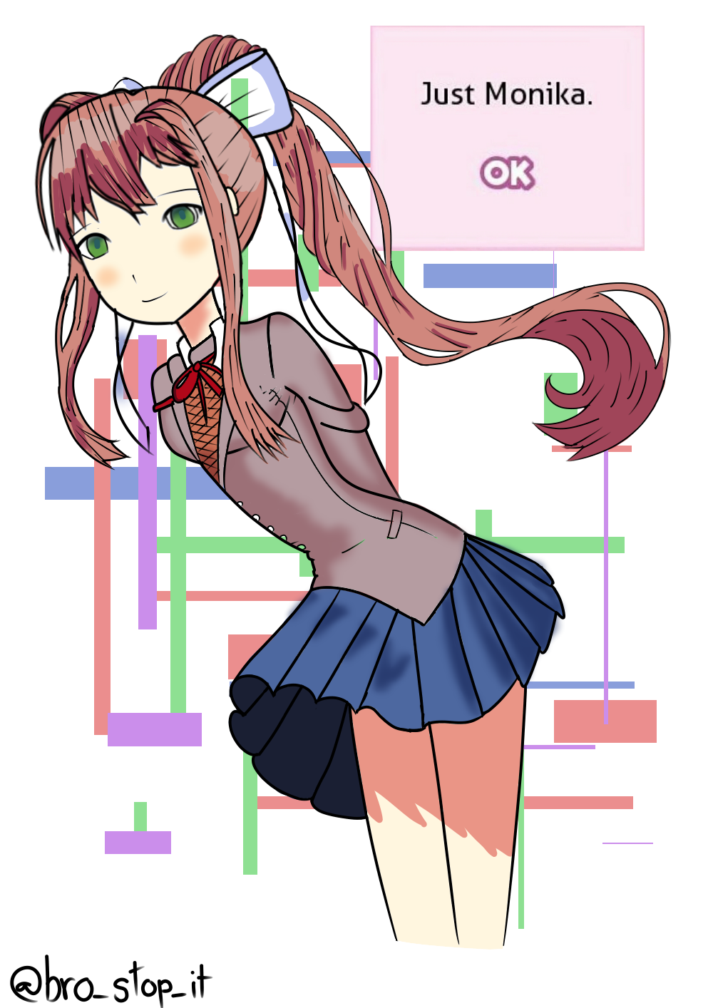 just monika bro_stop_it - Illustrations ART street