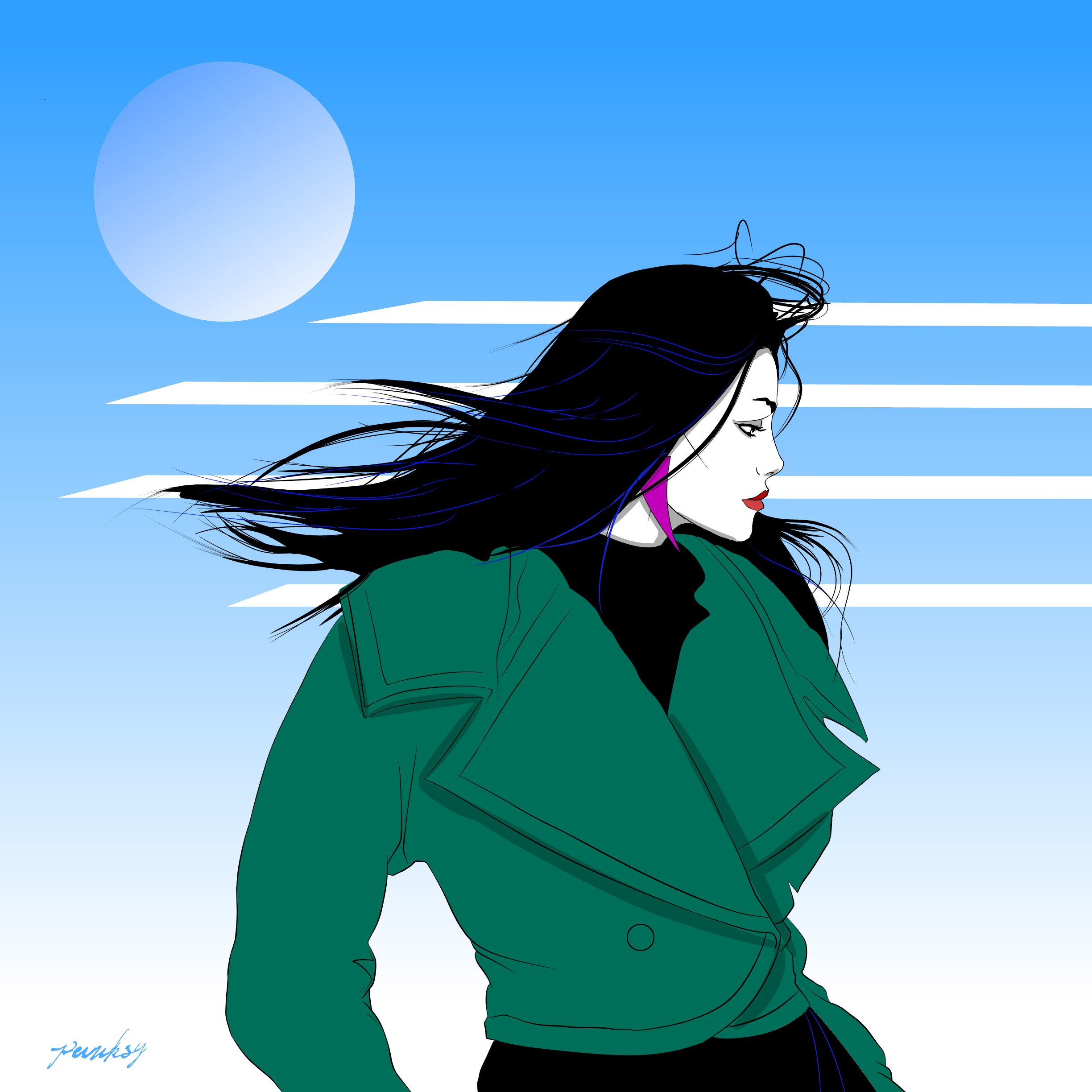 Lunar wind. Sergey Orlov - Illustrations ART street