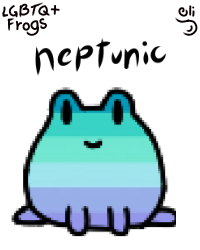 Neptunic frog Olive - Illustrations ART street