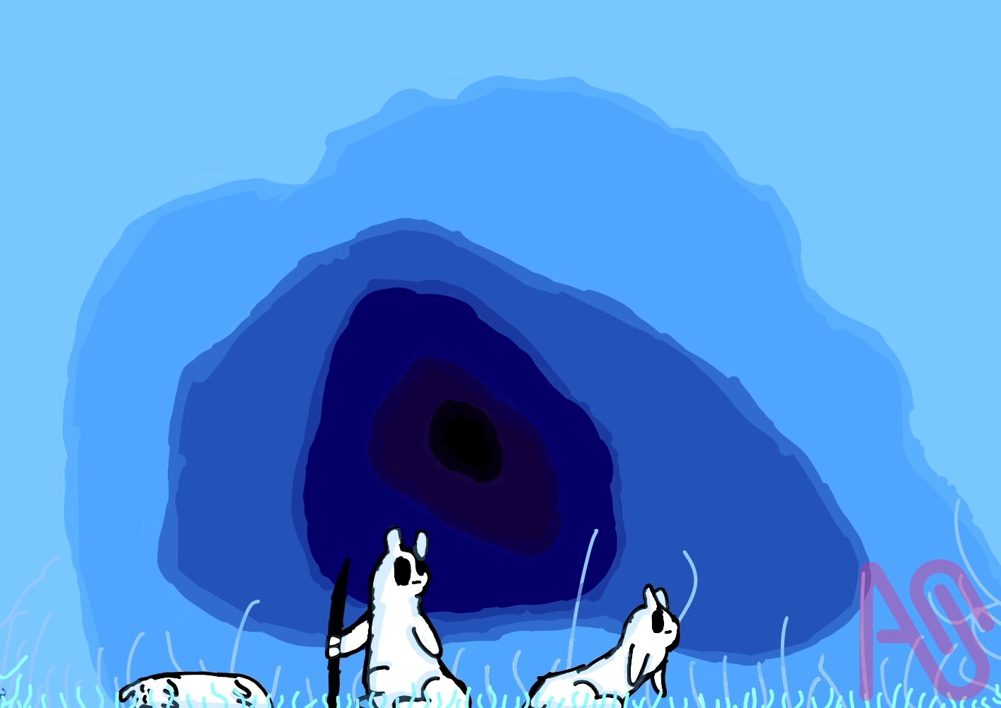 Slug cats Vr blue - 插图 ART street