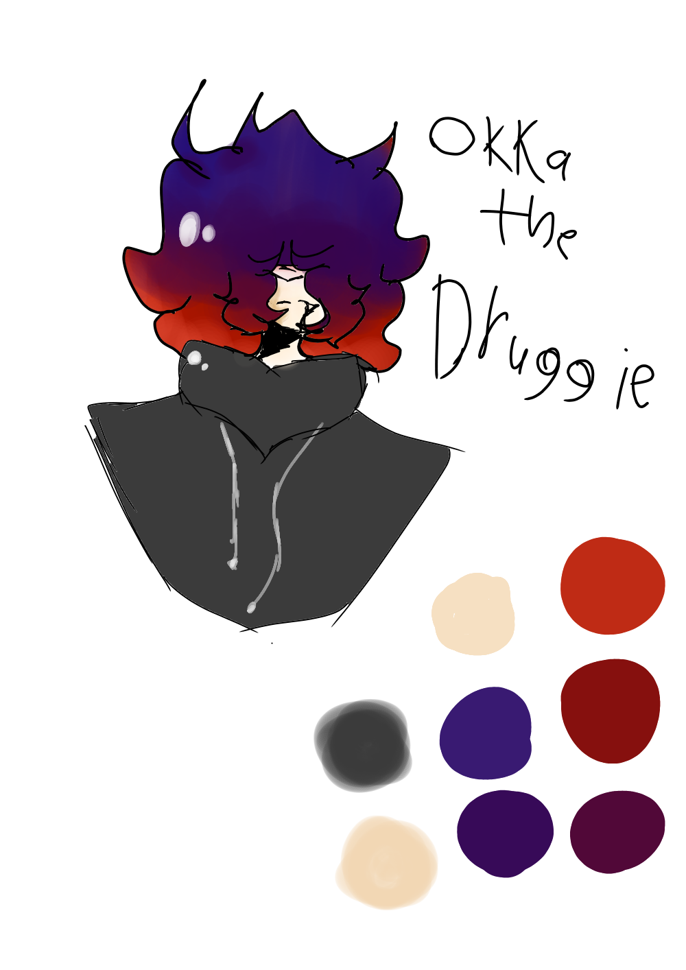 one of my newest ocs Crimson the demon - Illustrations ART street