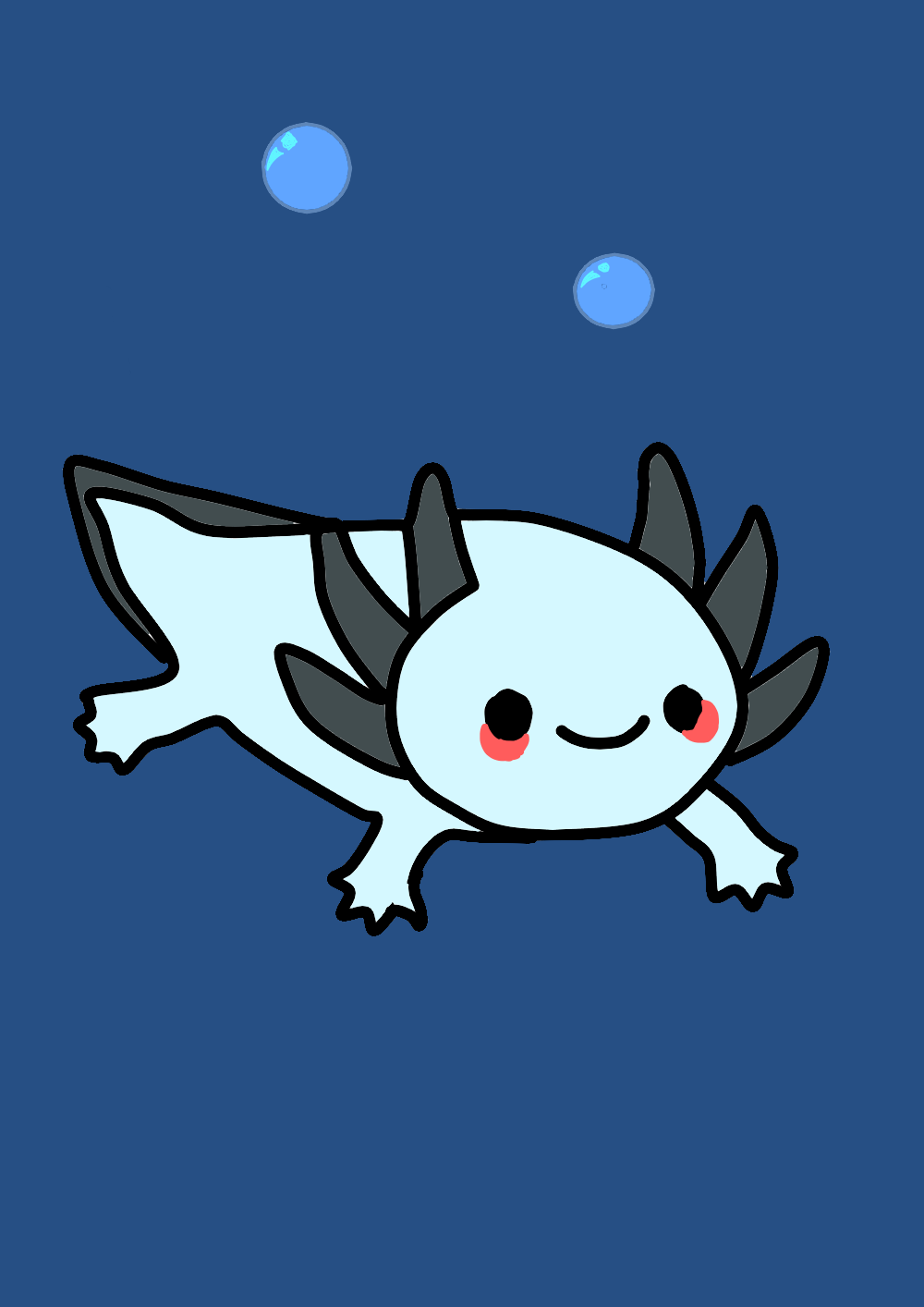 axolotl Moon H20 - Illustrations ART street
