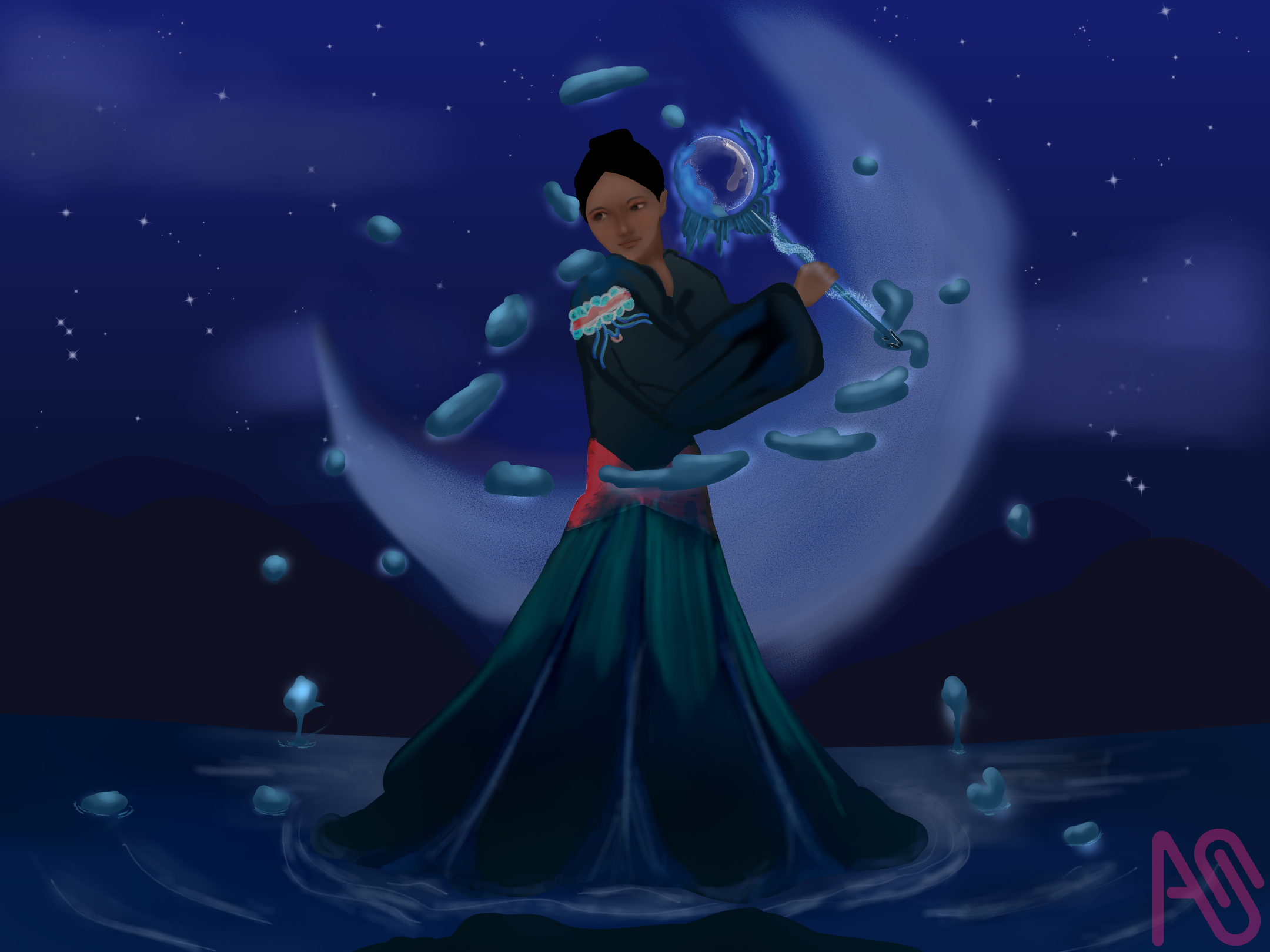 A mage’s water dance Hui28 - 插图 ART street