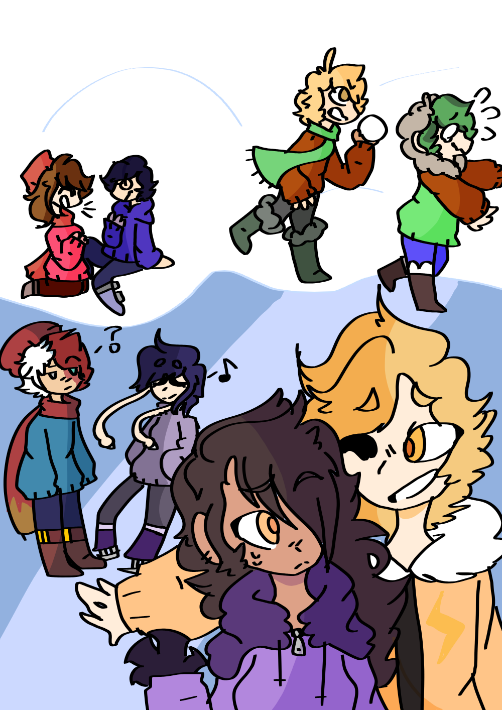 [MHA] Ice Skating! 💖💛💙Pan-Dairy💙💛💖 - Illustrations ART street