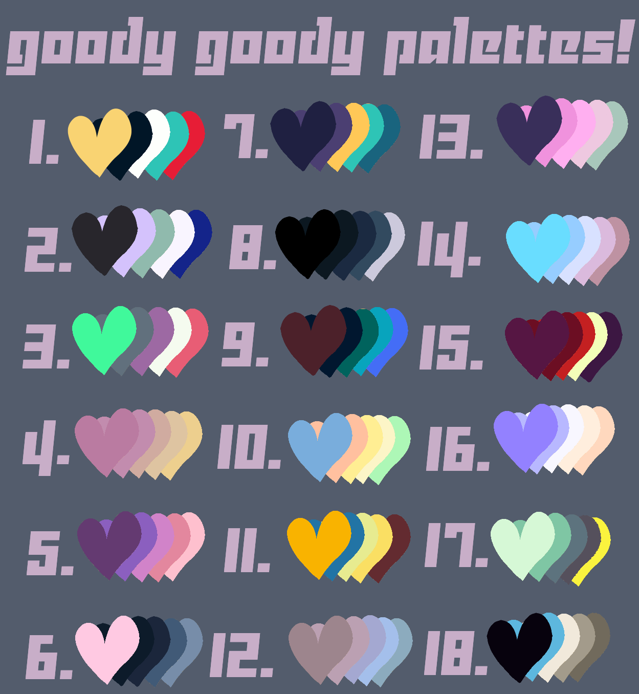 Goody Goody Palette Challenge Zeddy_Bear - Illustrations ART street