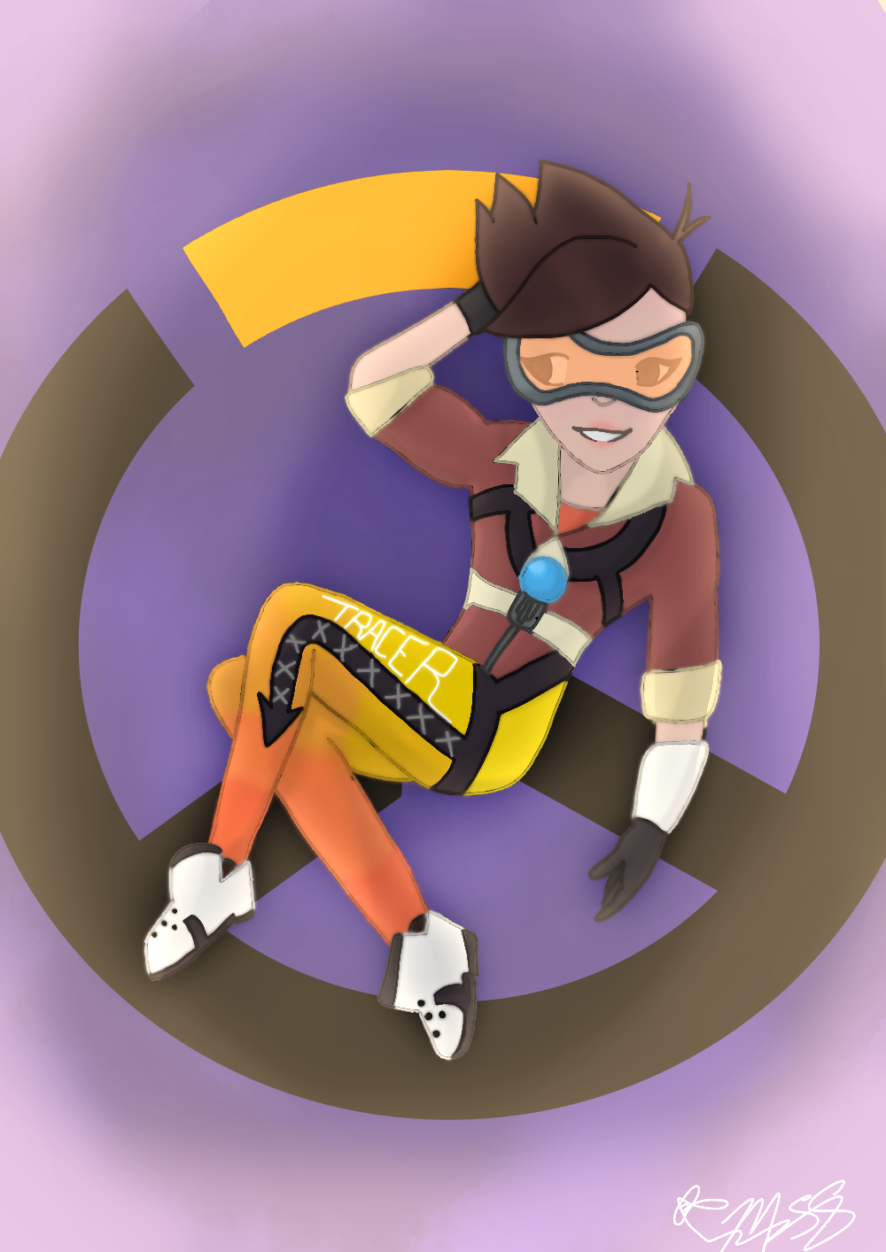 tracer from overwatch Thursday boy porridge - Illustrations ART street