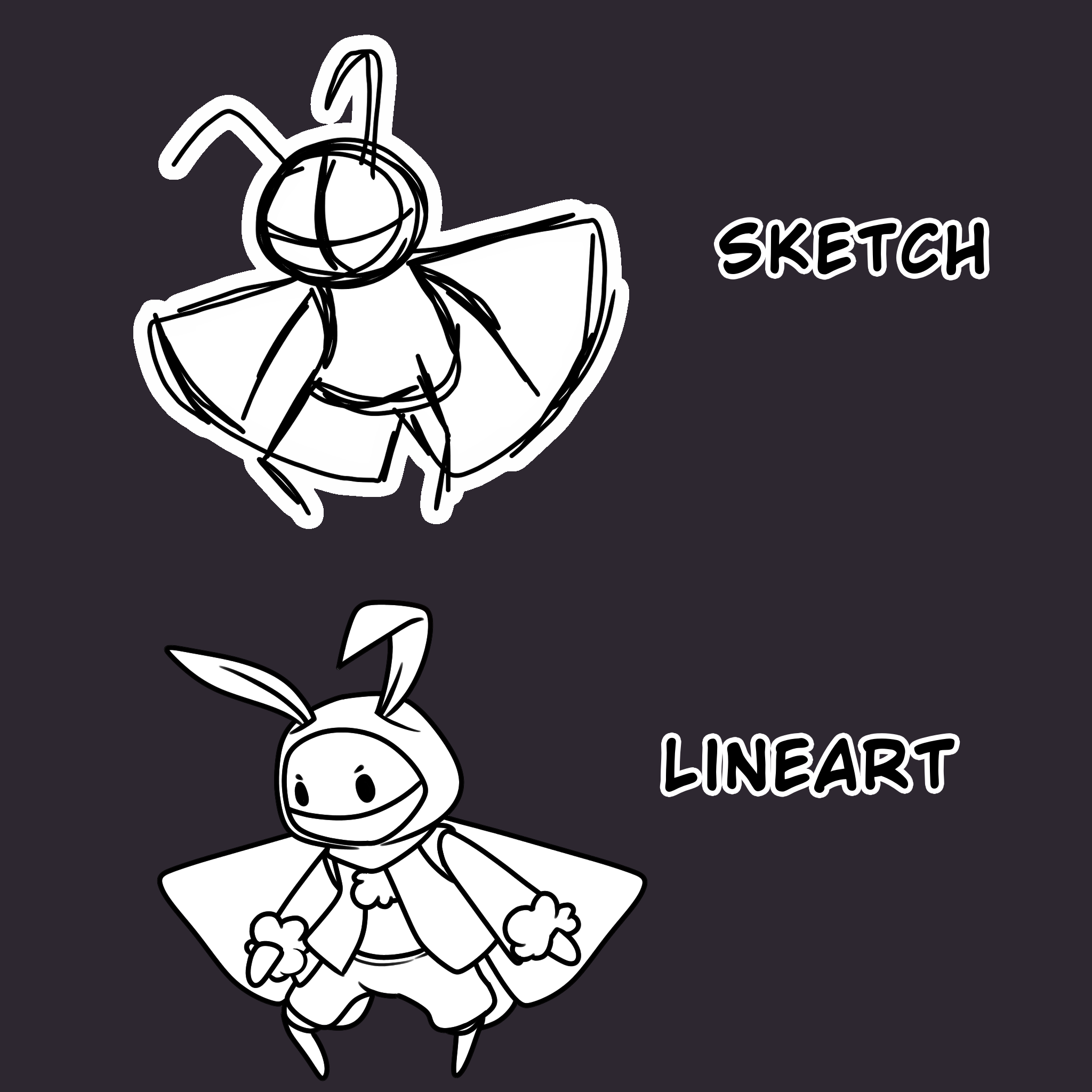 Drawing process XD Endy Ender - Illustrations ART street