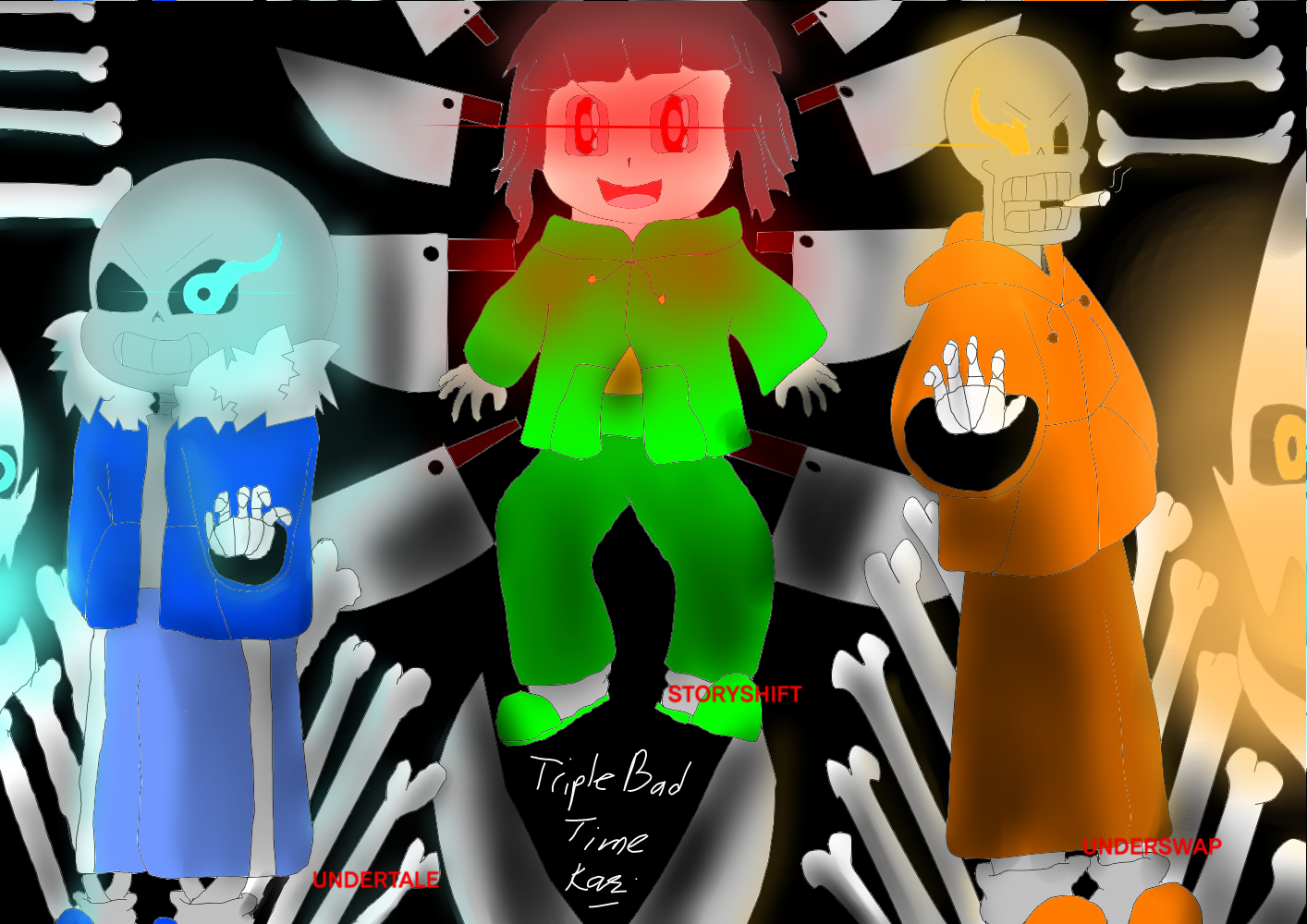 TRIPLE BAD TIME KazyRazy/Kaz Wilson - Illustrations ART street