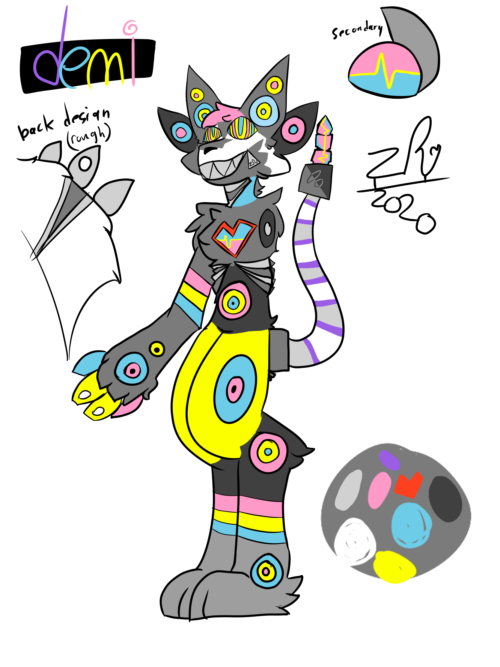 Demi the demigender ampwave Andromedations - 插图 ART street