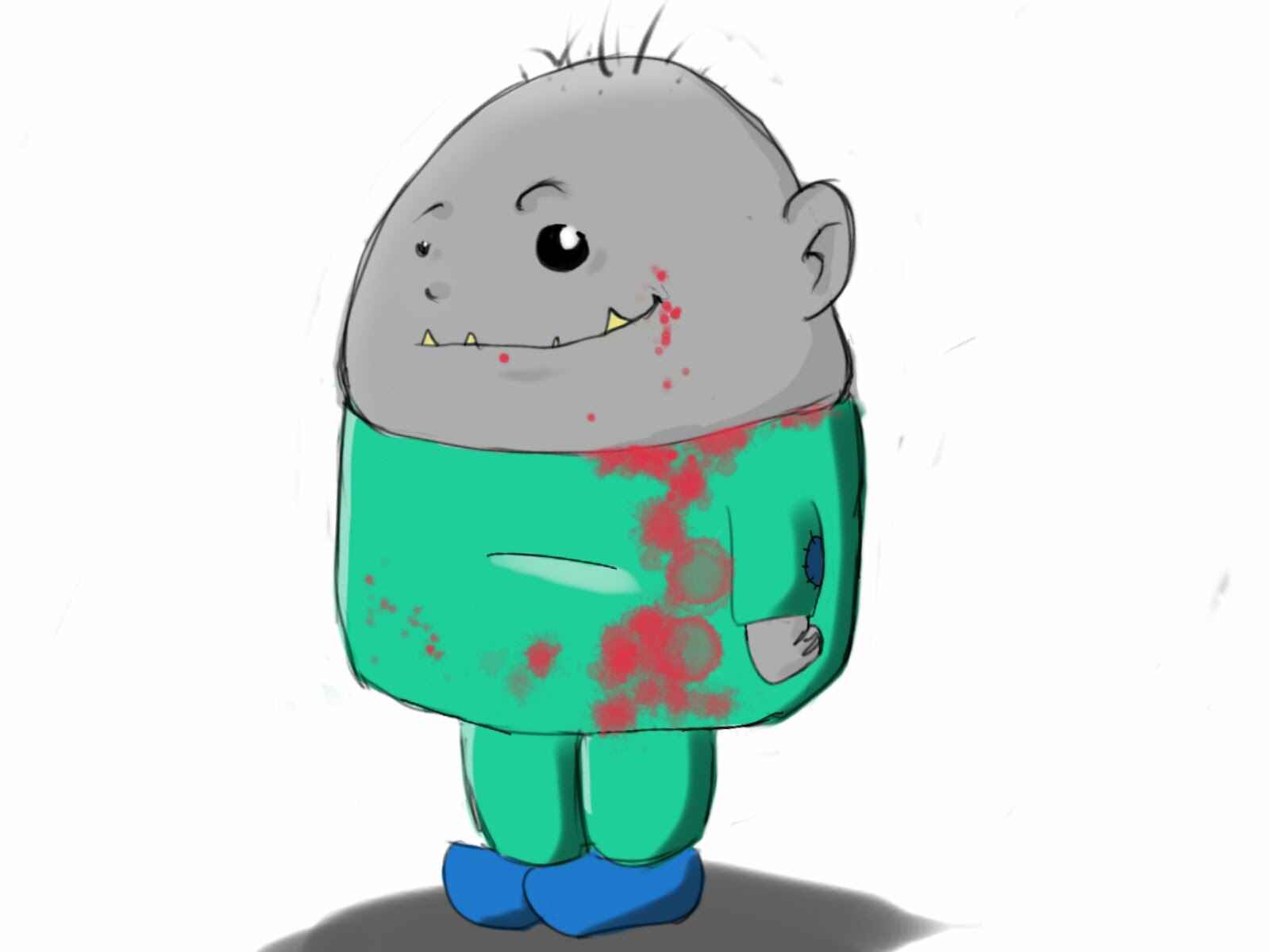 Creepy bloody monster thadeuszlay - Illustrations ART street