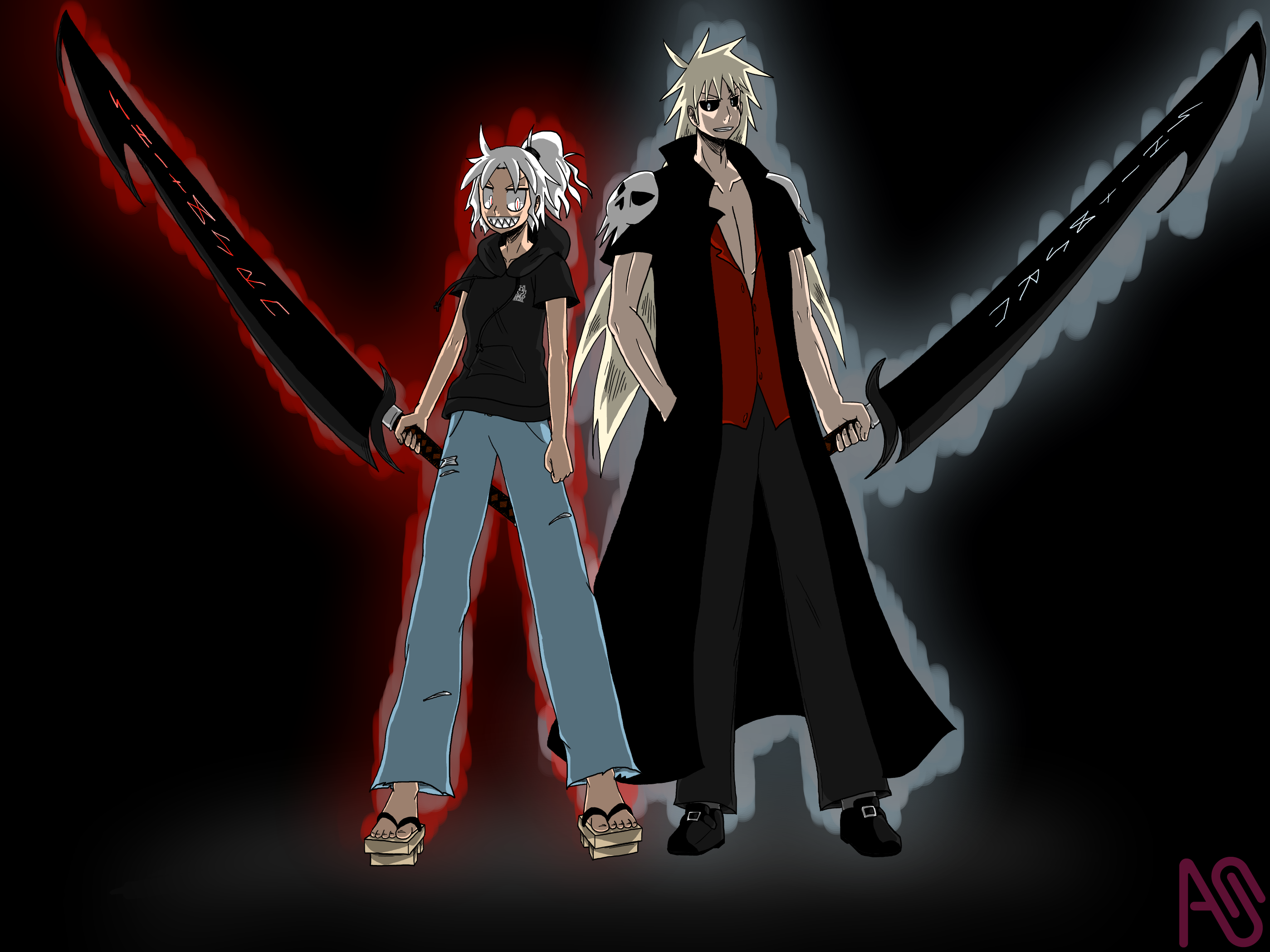 The Shinigami's Runeblades Sybiah_Jess - Illustrations ART street