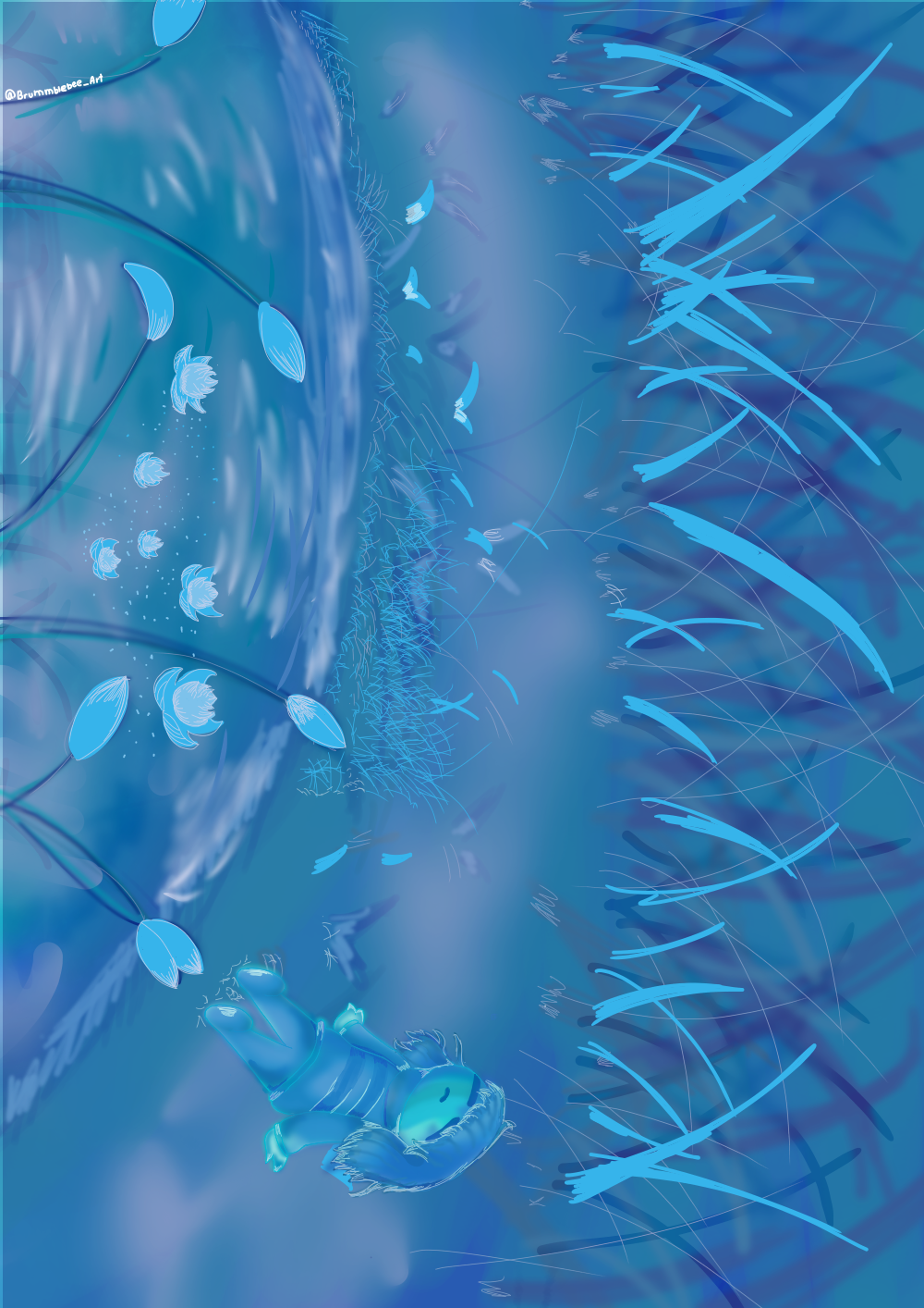 Frisk waterfall My_Name_Isn't_Kevin! - Illustrations ART street