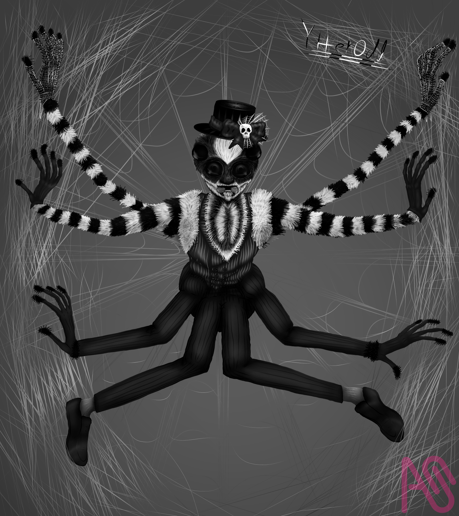 Anthropomorphic spider YtterOdd - Illustrations ART street