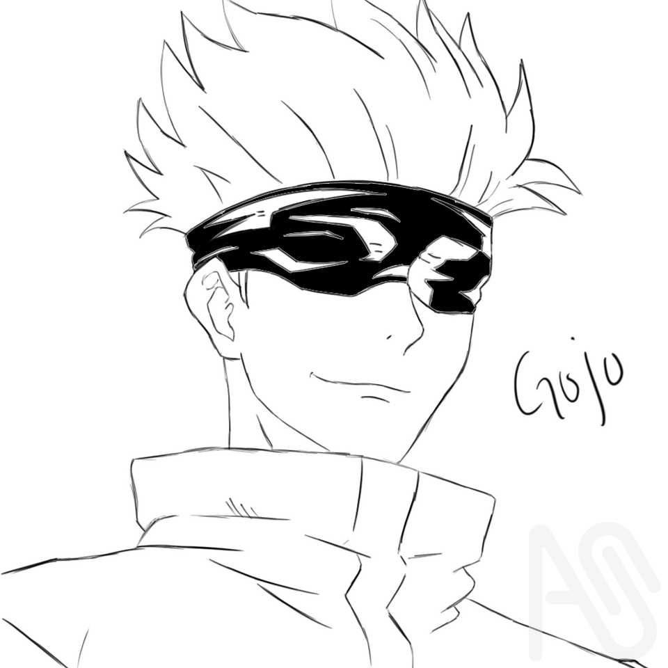 Also drew Gojo on Photoshop Deku - Illustrations ART street