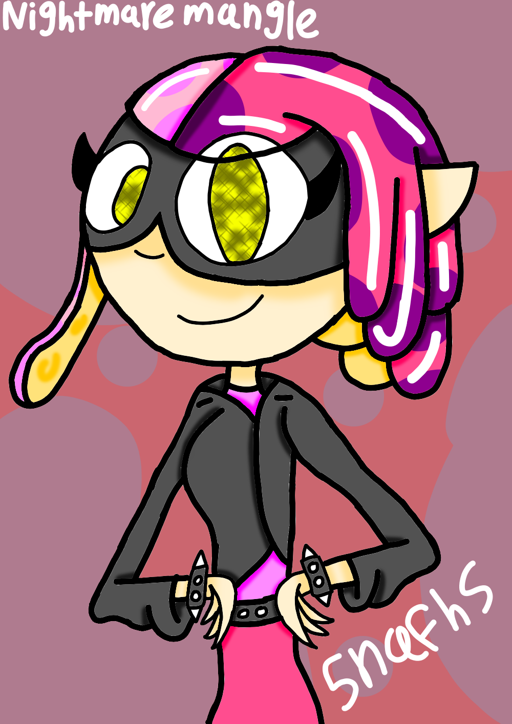 nightmare mangle ( version splatoon ) 🎨Andrea-Sofia🎧 - Illustrations ...