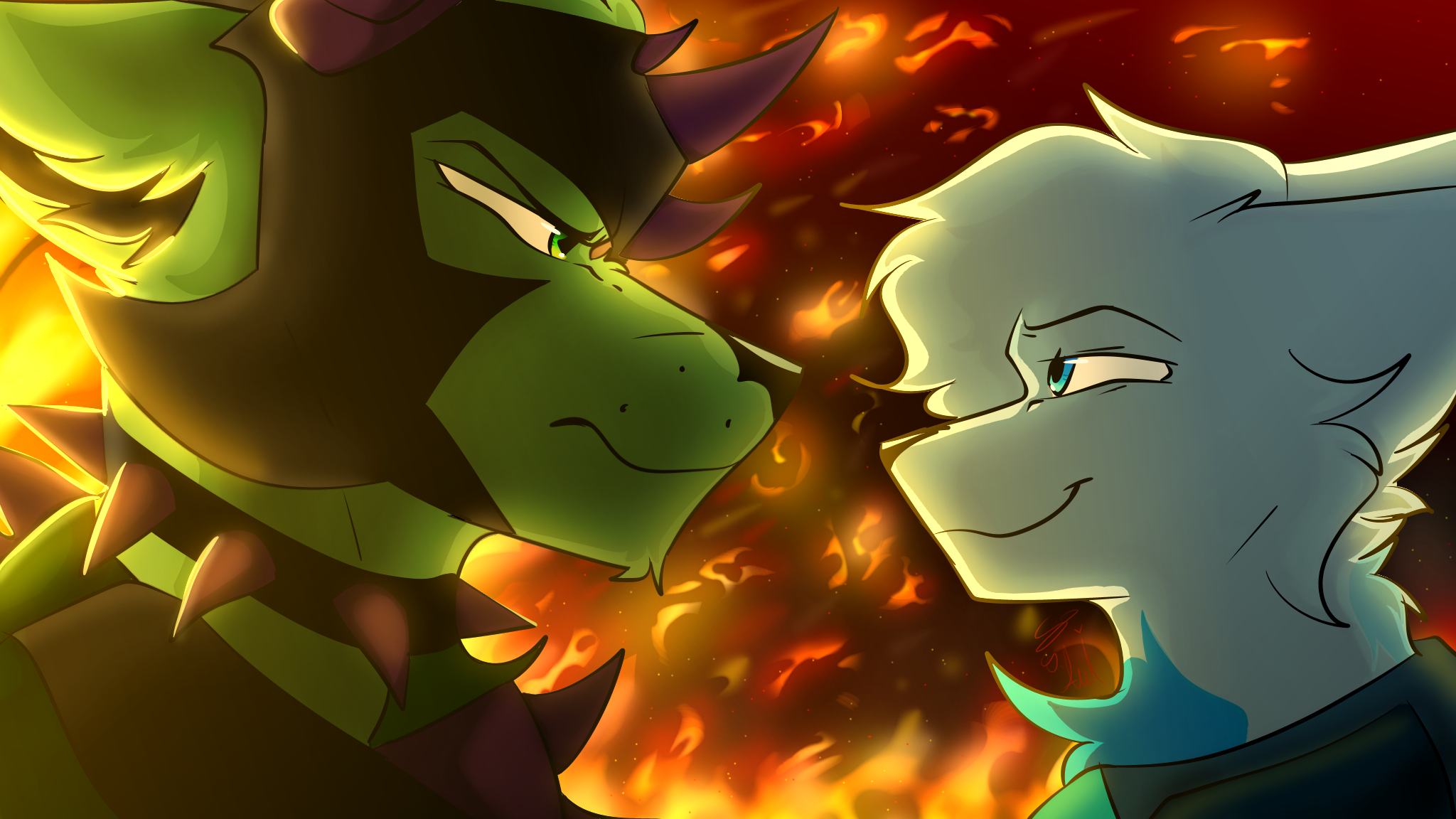 San & Mex (Infernum Blue) Amitzu Crare - Illustrations ART street